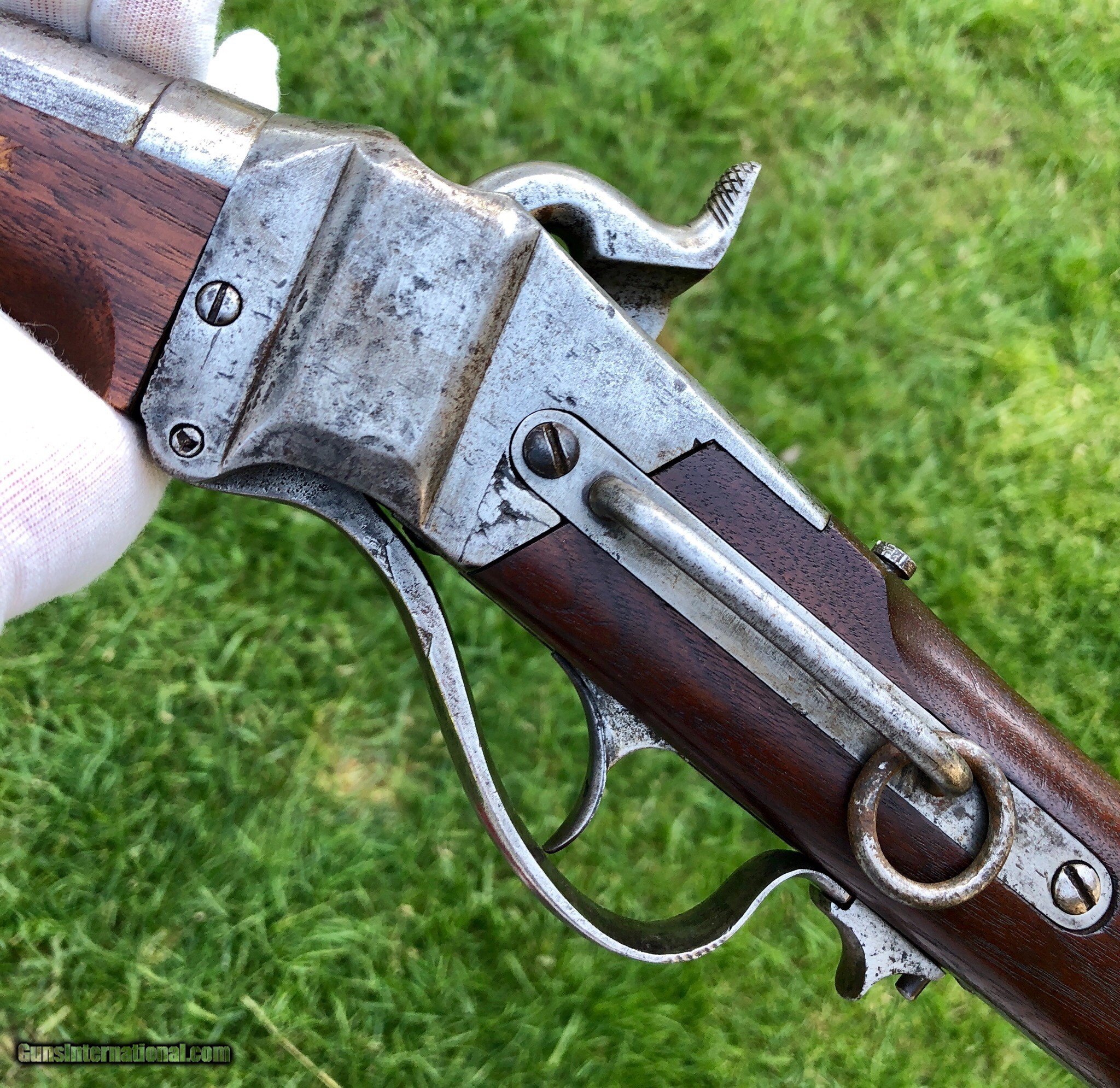 Early 3 Digit Confederate S C Robinson Sharps Type Carbine