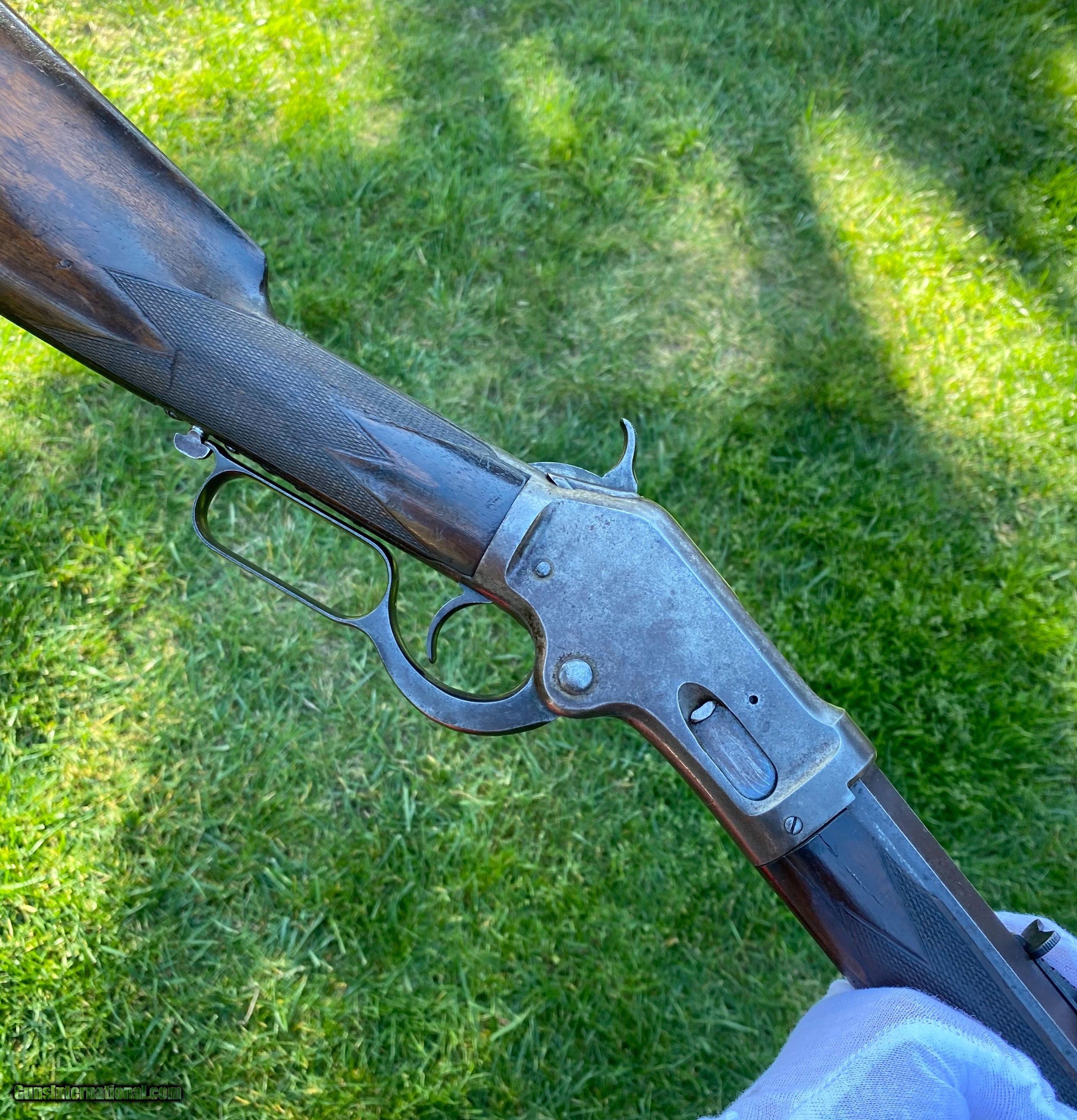 Extremely Rare Deluxe Colt Burgess Lever Action Rifle w/ Color Case ...