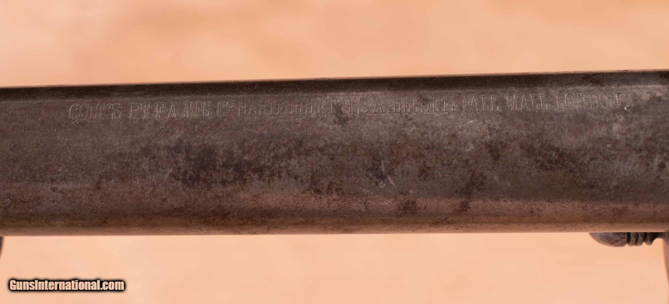 Colt 1878 DA ARMY – FACTORY ORIGINAL, LONDON ADDRESS, .45 BOXER ...