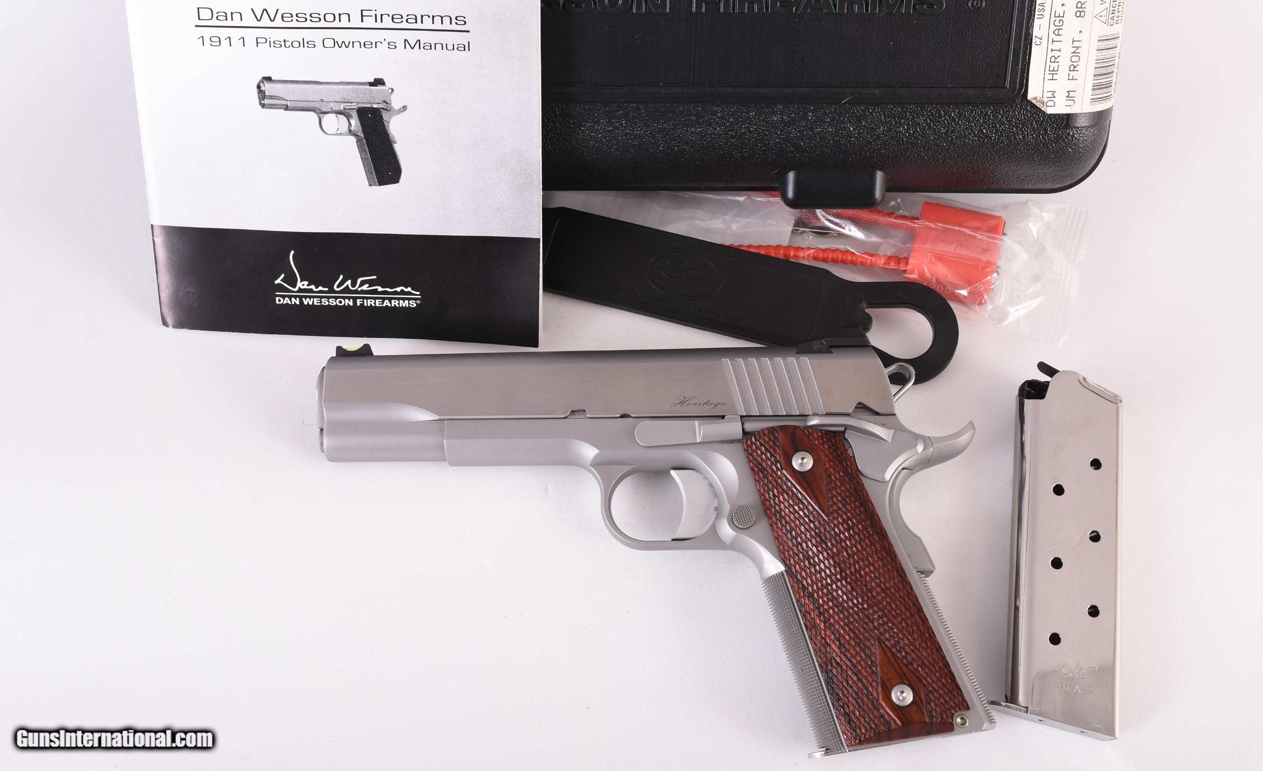 Dan Wesson .45acp - 2019 HERITAGE, AS NEW CONDITION! vintage firearms inc
