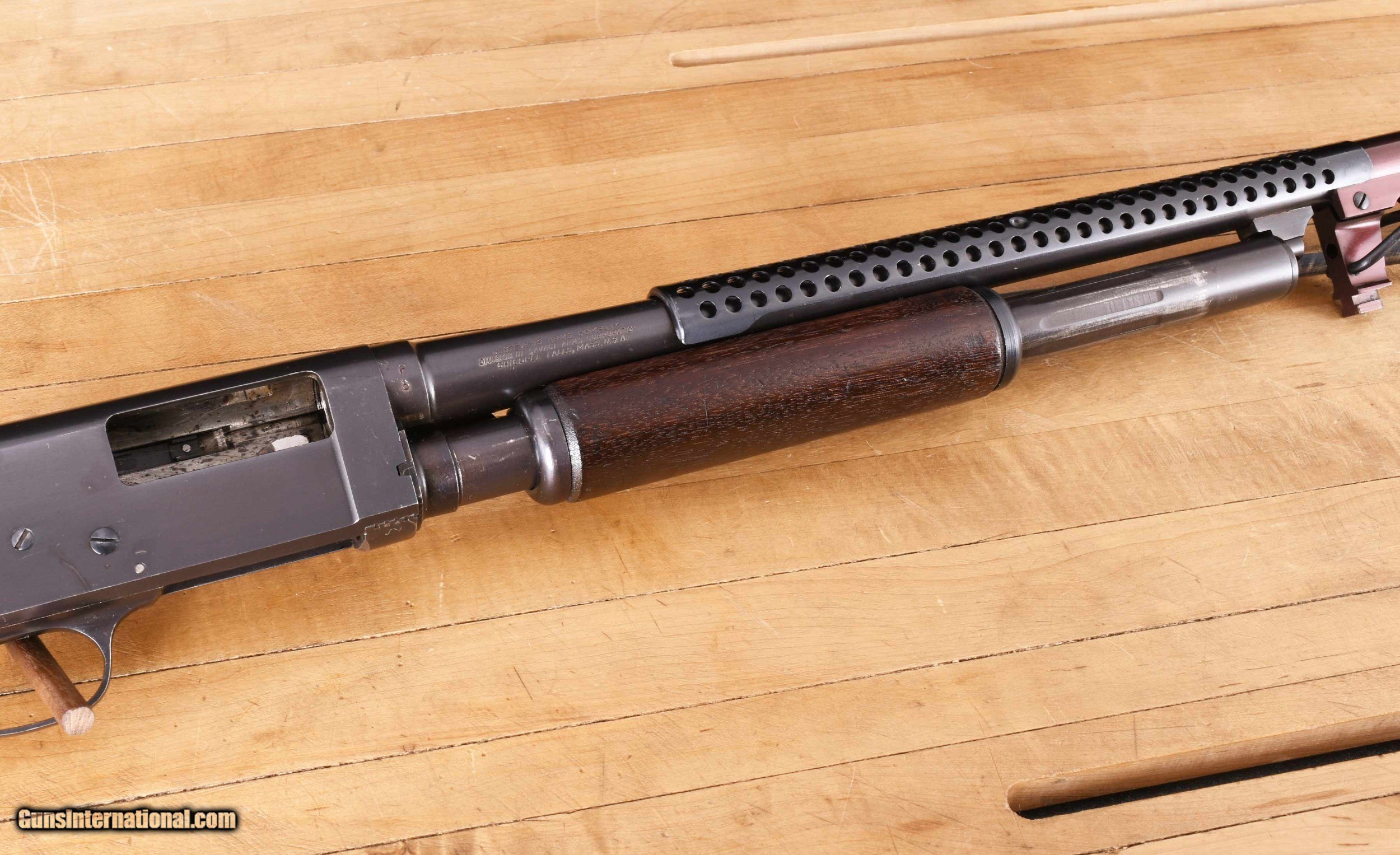 Stevens 12 Gauge - MODEL 520-30 TRENCH GUN, 1943, ALL FACTORY ORIGINAL ...