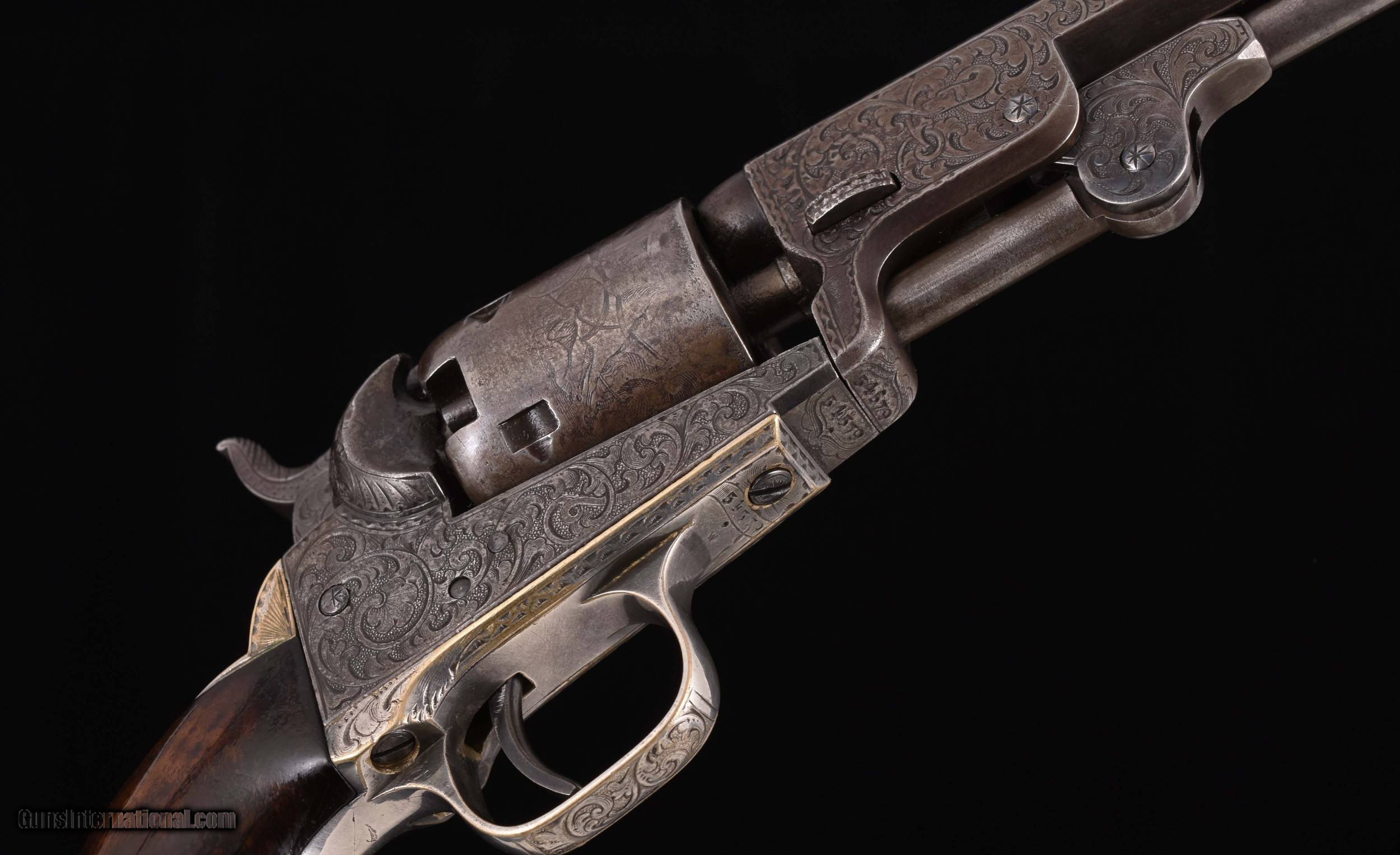 Colt .31 Model 1849 Pocket Percussion - GUSTAV YOUNG ENGRAVED, MATCHING ...