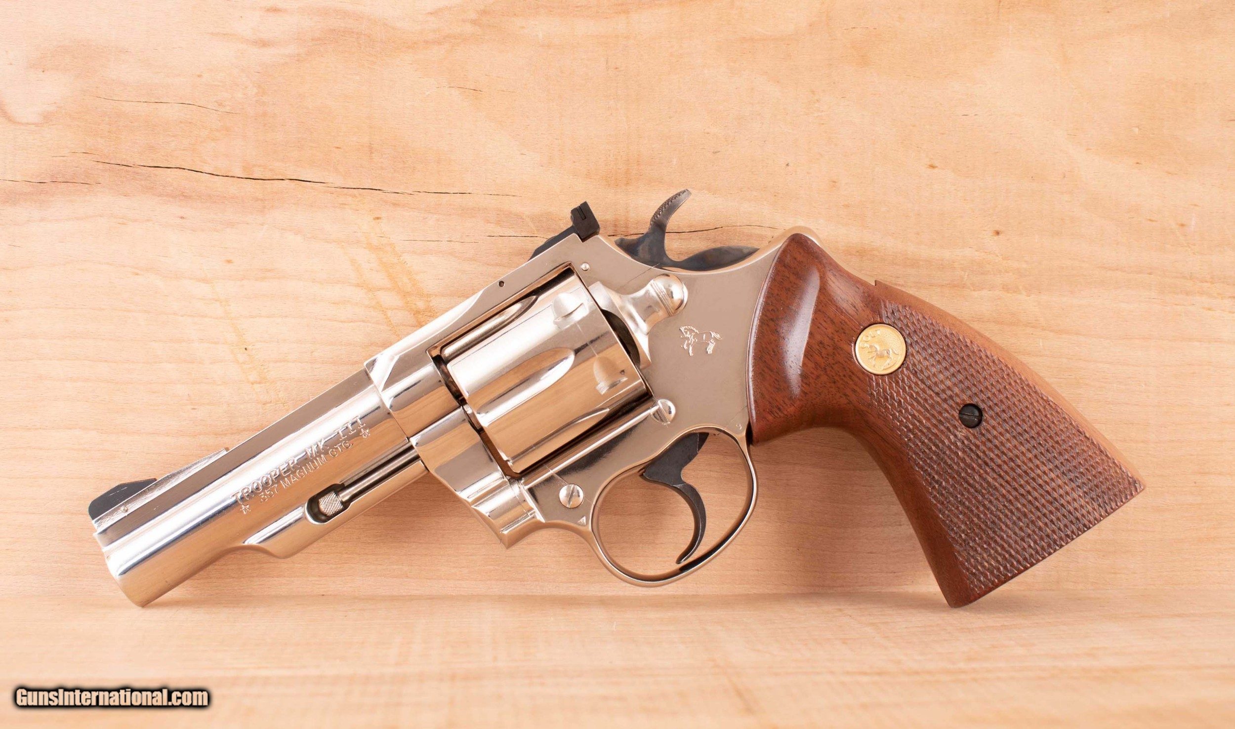 Colt Trooper MKIII 357MAG - FACTORY ORIGINAL NICKEL, MIRROR BORE ...