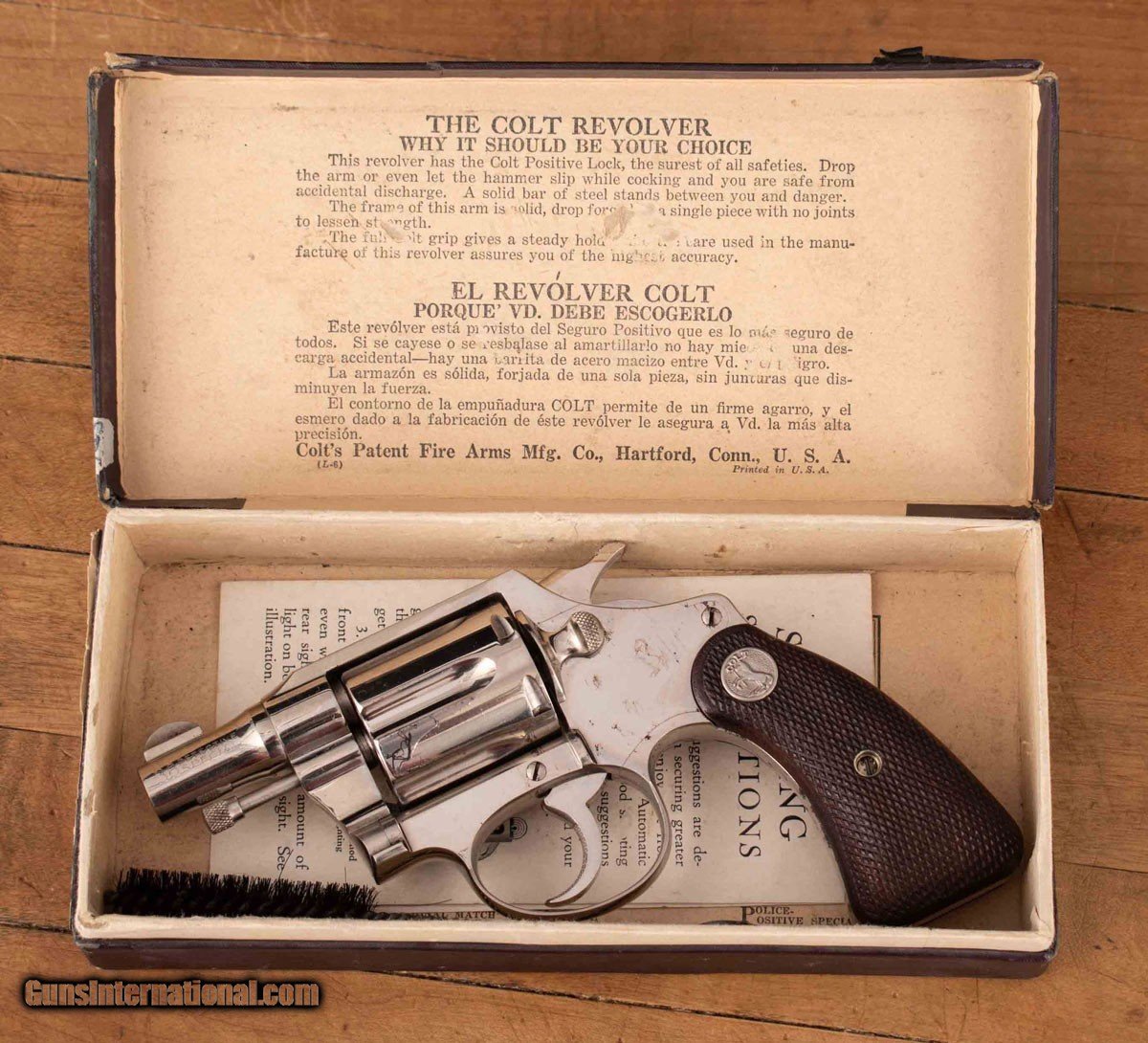 Colt Detective Special – 1933, NICKEL, ORIGINAL BOX, vintage firearms inc