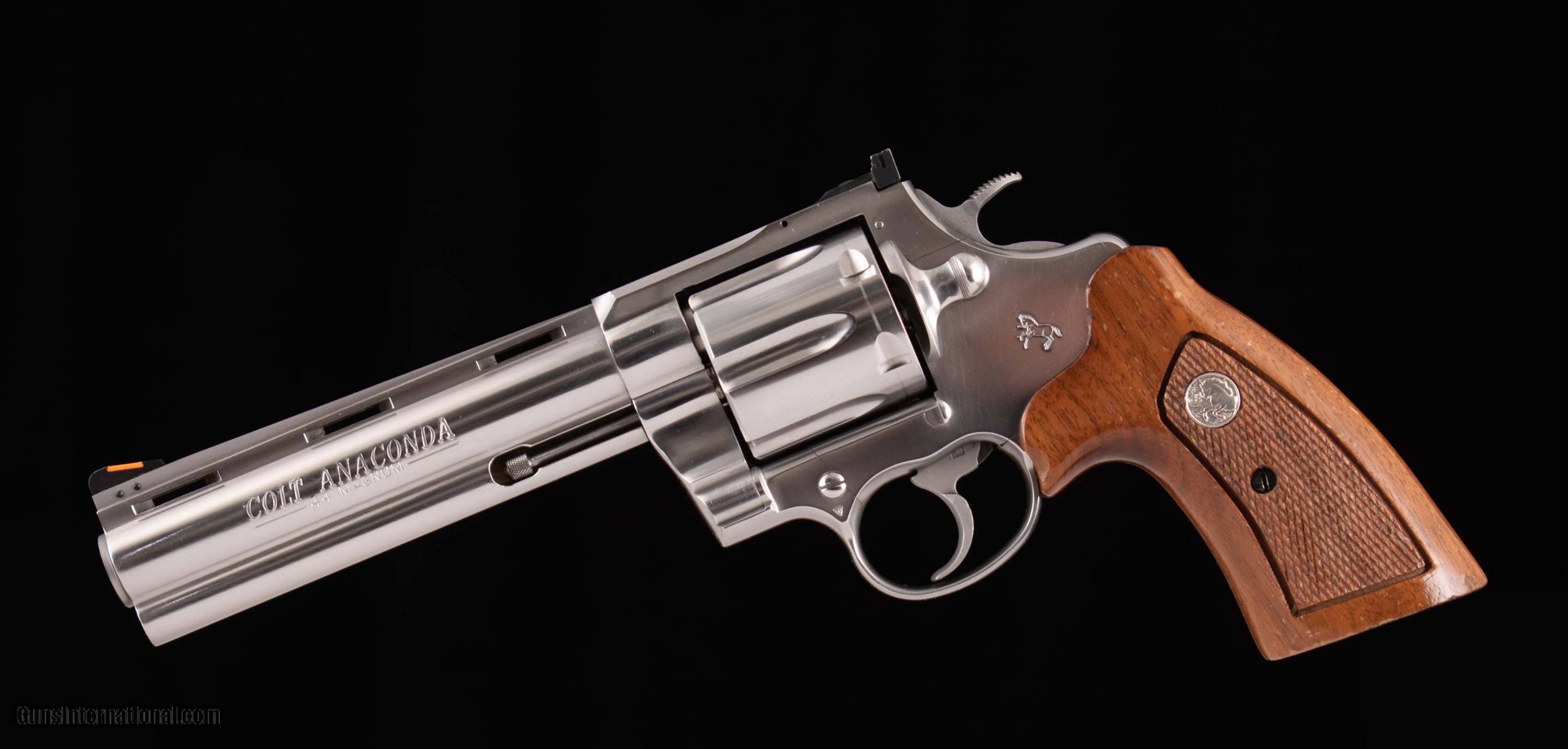Colt Anaconda - .44 MAGNUM, STAINLESS STEEL, VENT RIB vintage firearms inc