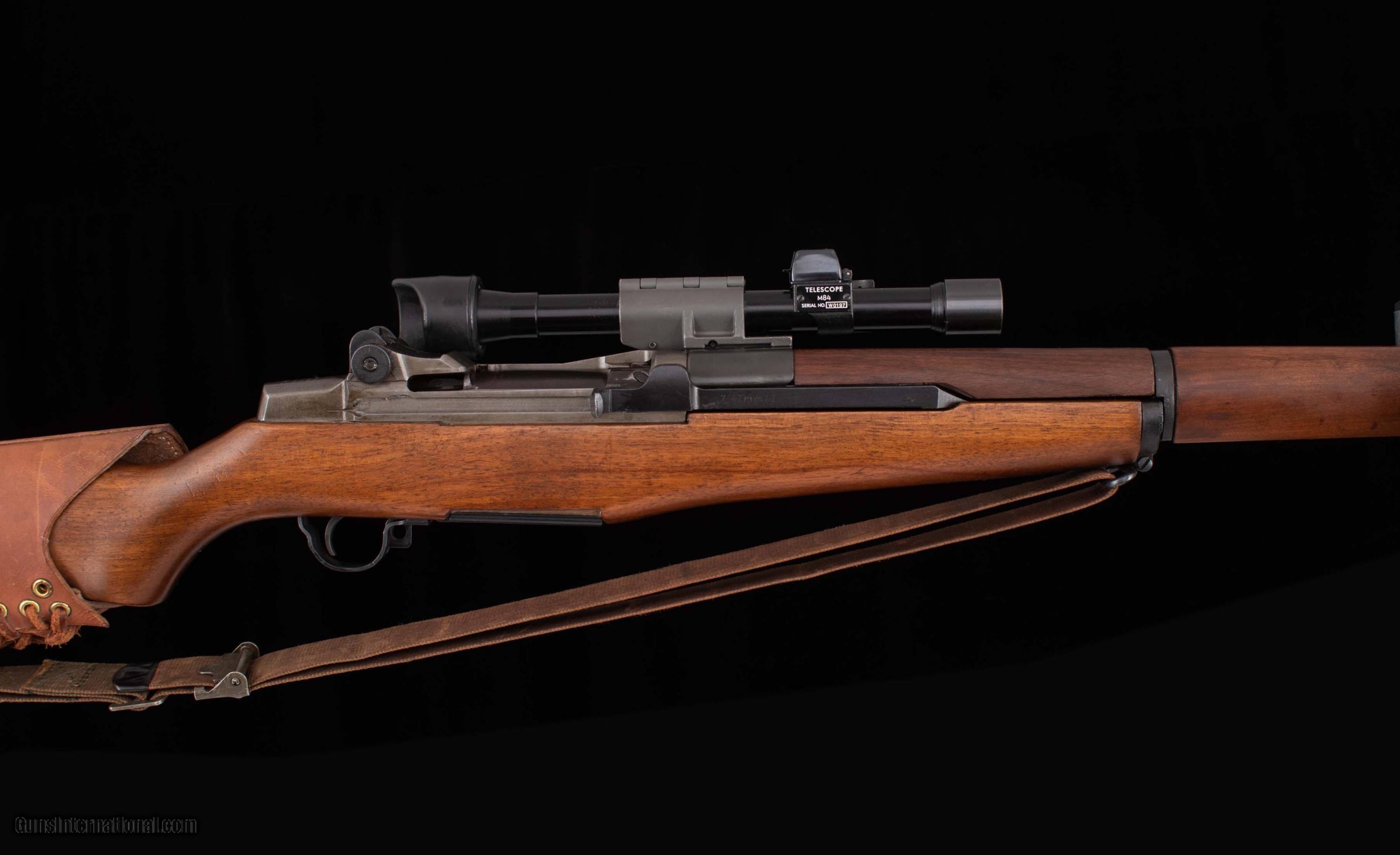 Springfield M1D Garand - .308, 1944, M84 TELESCOPE, vintage firearms inc