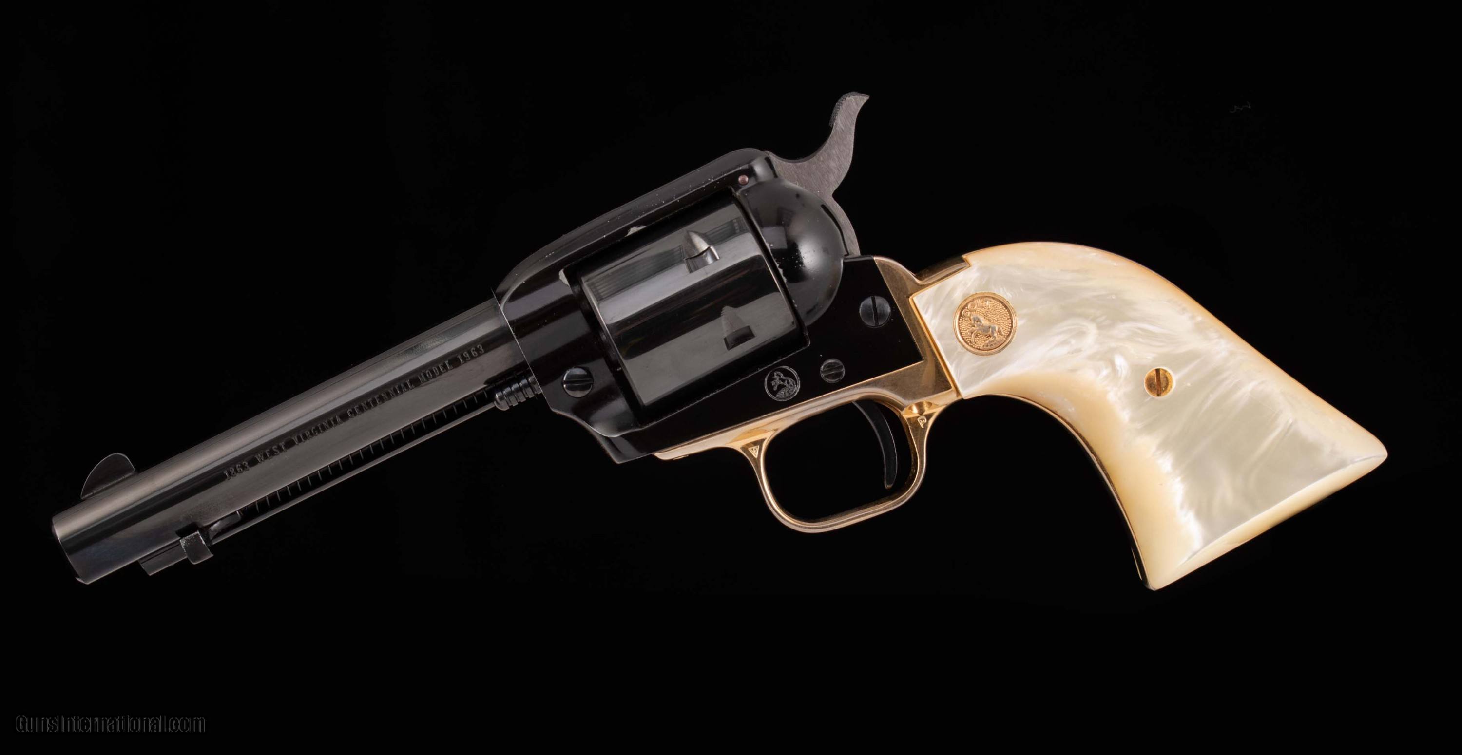 Colt West Virginia Centennial Frontier Scout - .22LR, 1963, CASED ...