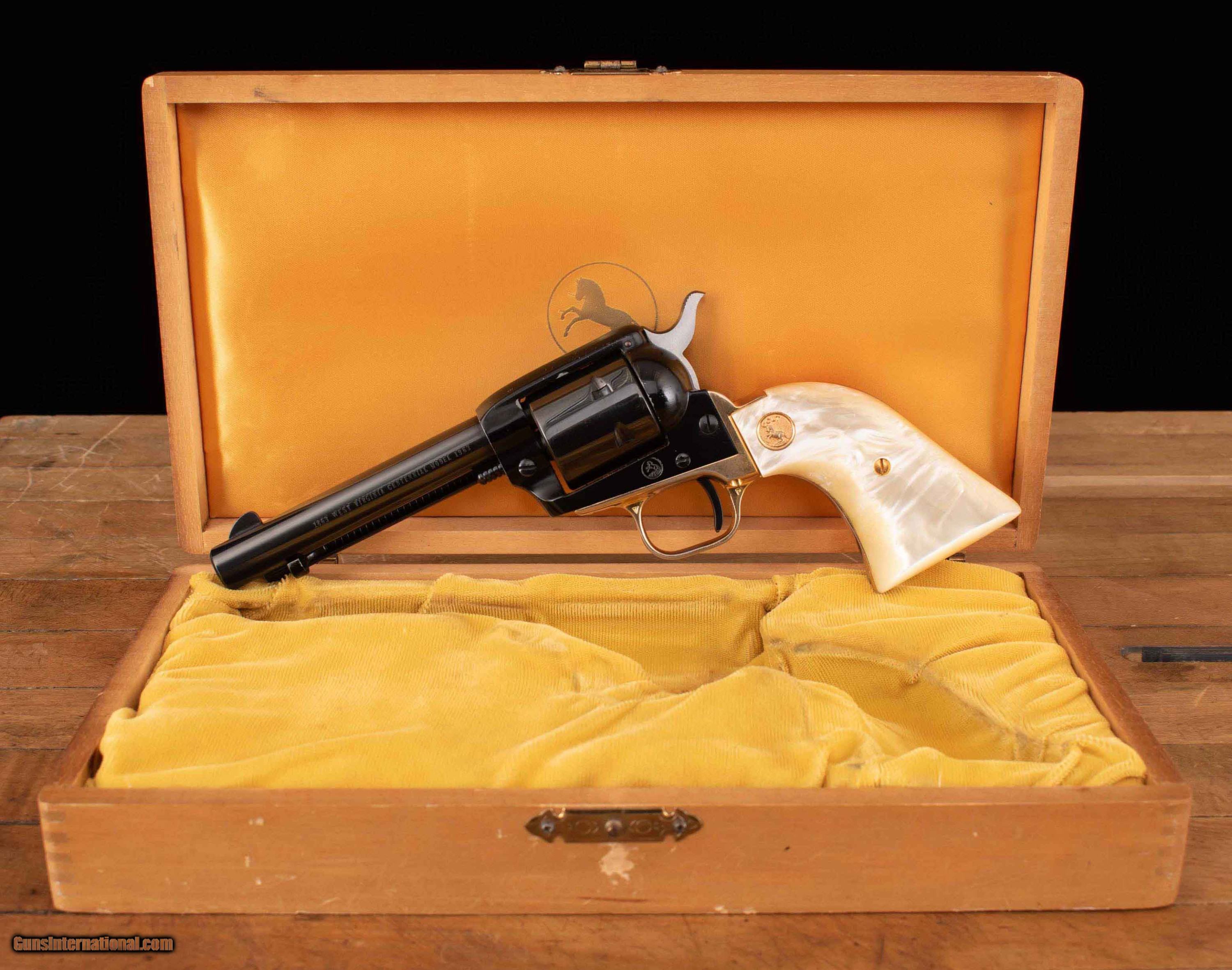 Colt West Virginia Centennial Frontier Scout - .22LR, 1963, CASED ...