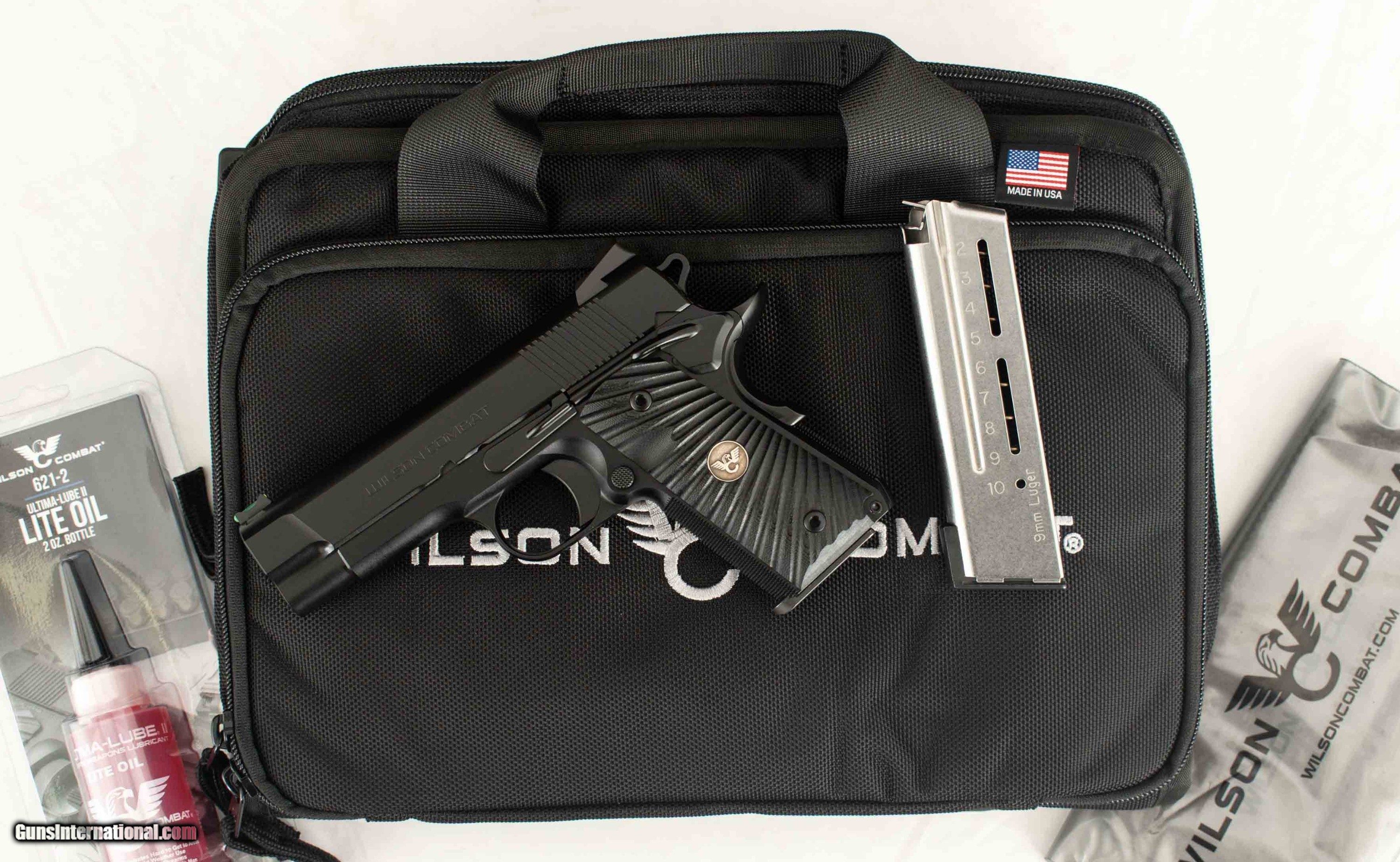 Wilson Combat Ultralight Carry Compact 9mm-BLACK, 4”, vintage firearms inc.