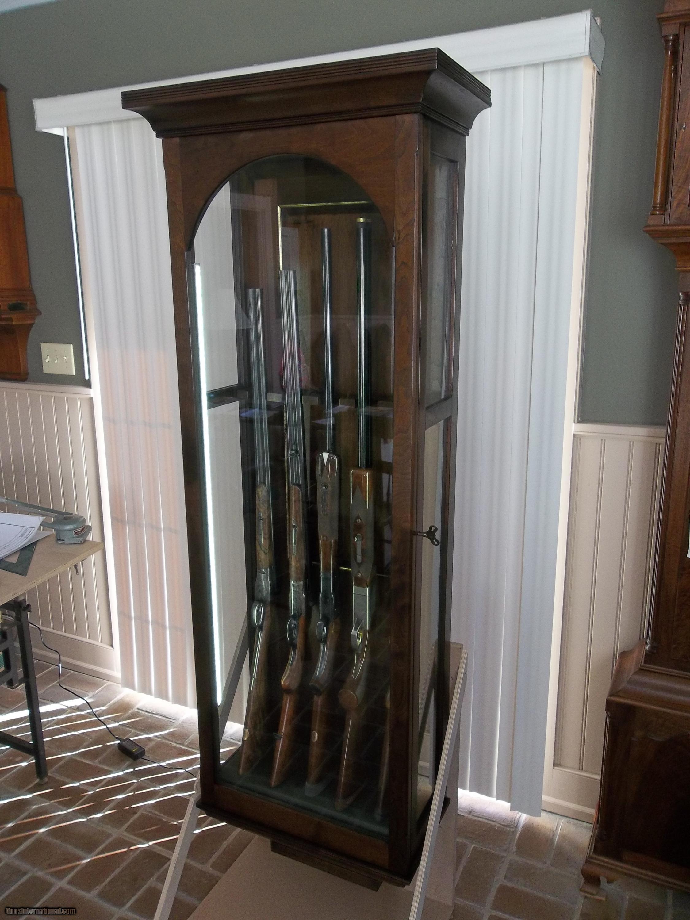 Vintage Gun Display Cabinet for over under and side by side
