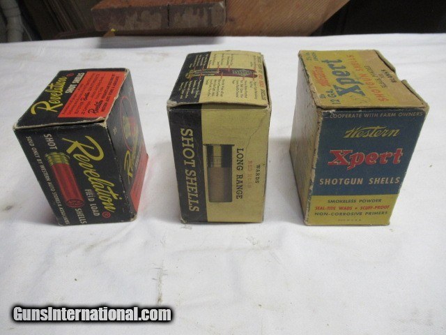 3 Partial Boxes Vintage Shotgun Shells
