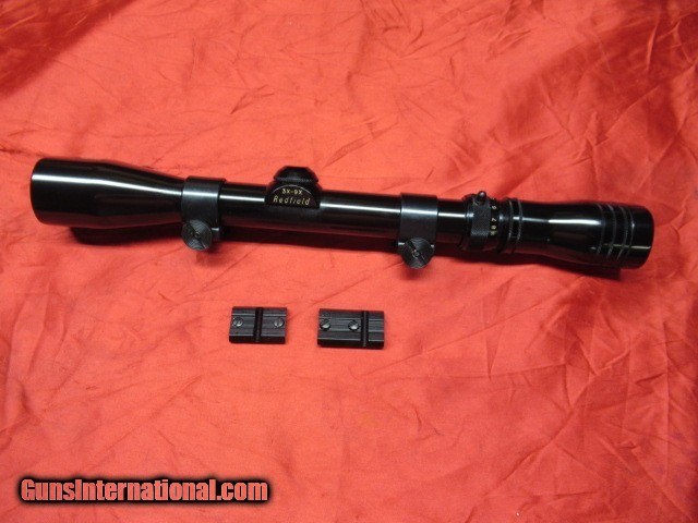 Vintage Redfield 3X-9X Scope with rings and mounts
