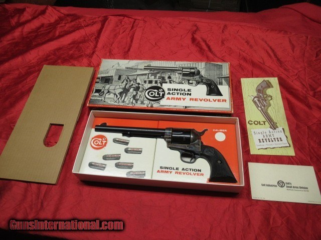 Colt SAA Army 2nd Gen 45 Colt with Stagecoach Box Unfired!