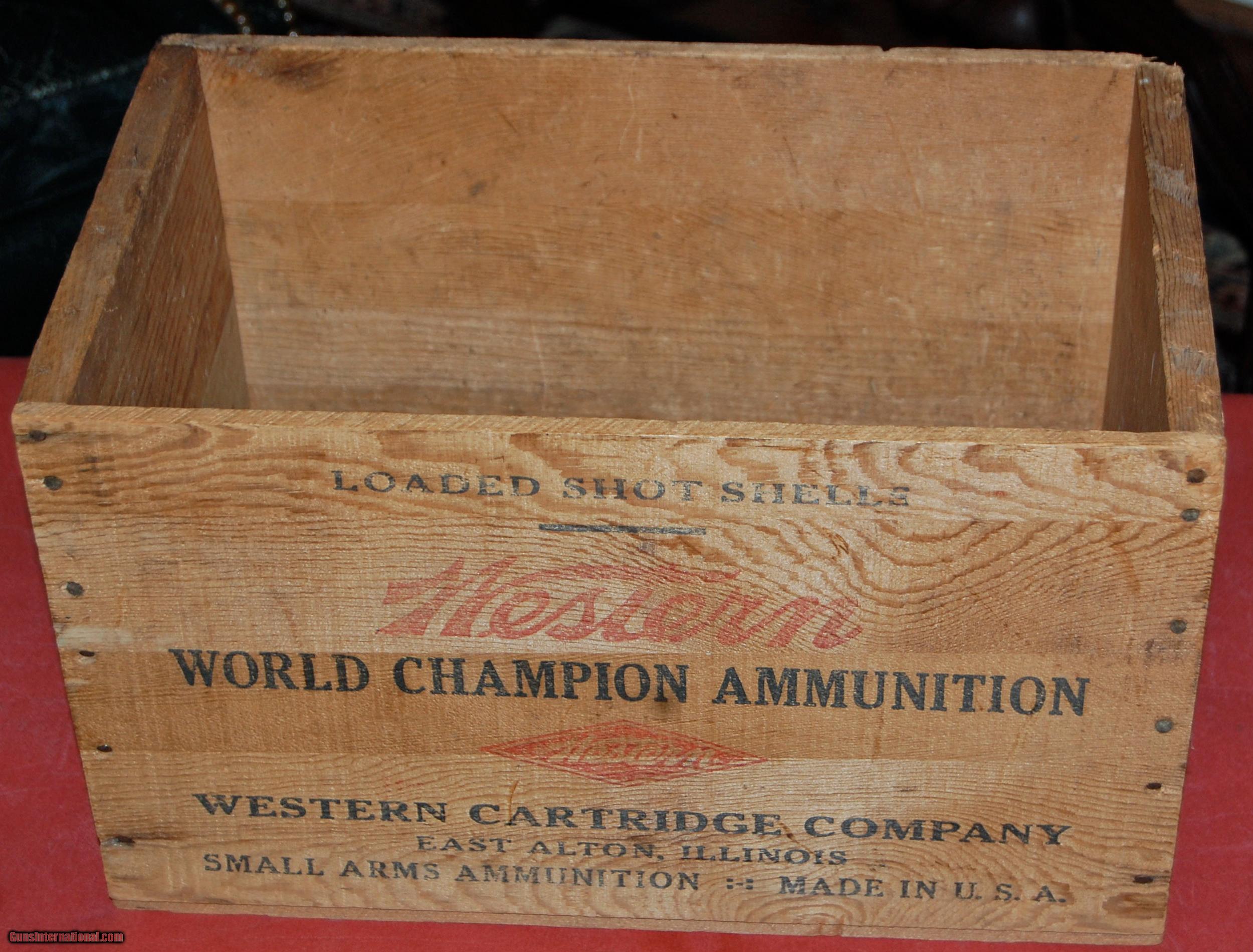 Winchester Super X wooden shotshell box