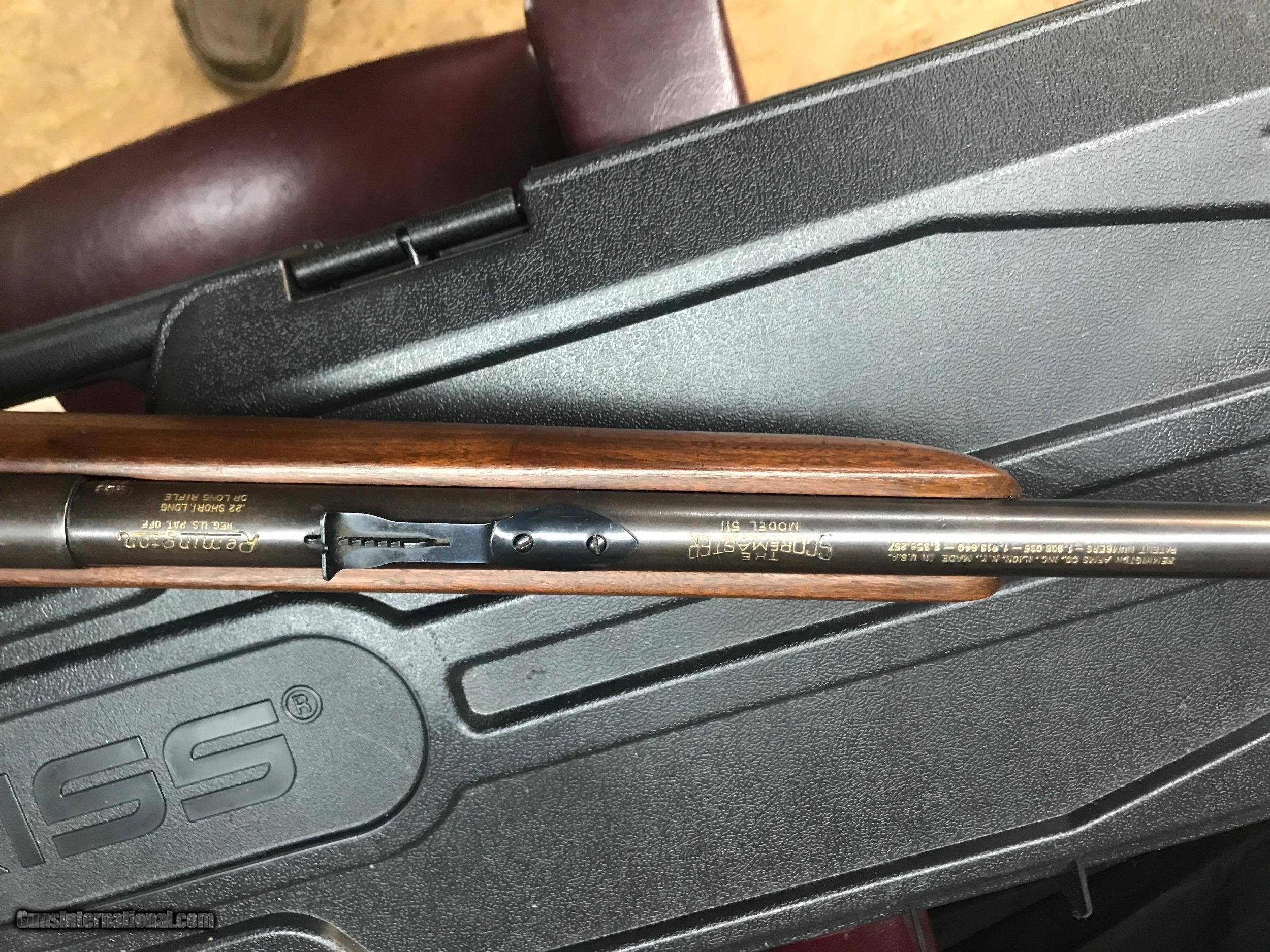 Remington Model 511, The Scoremaster, .22 Rifle,