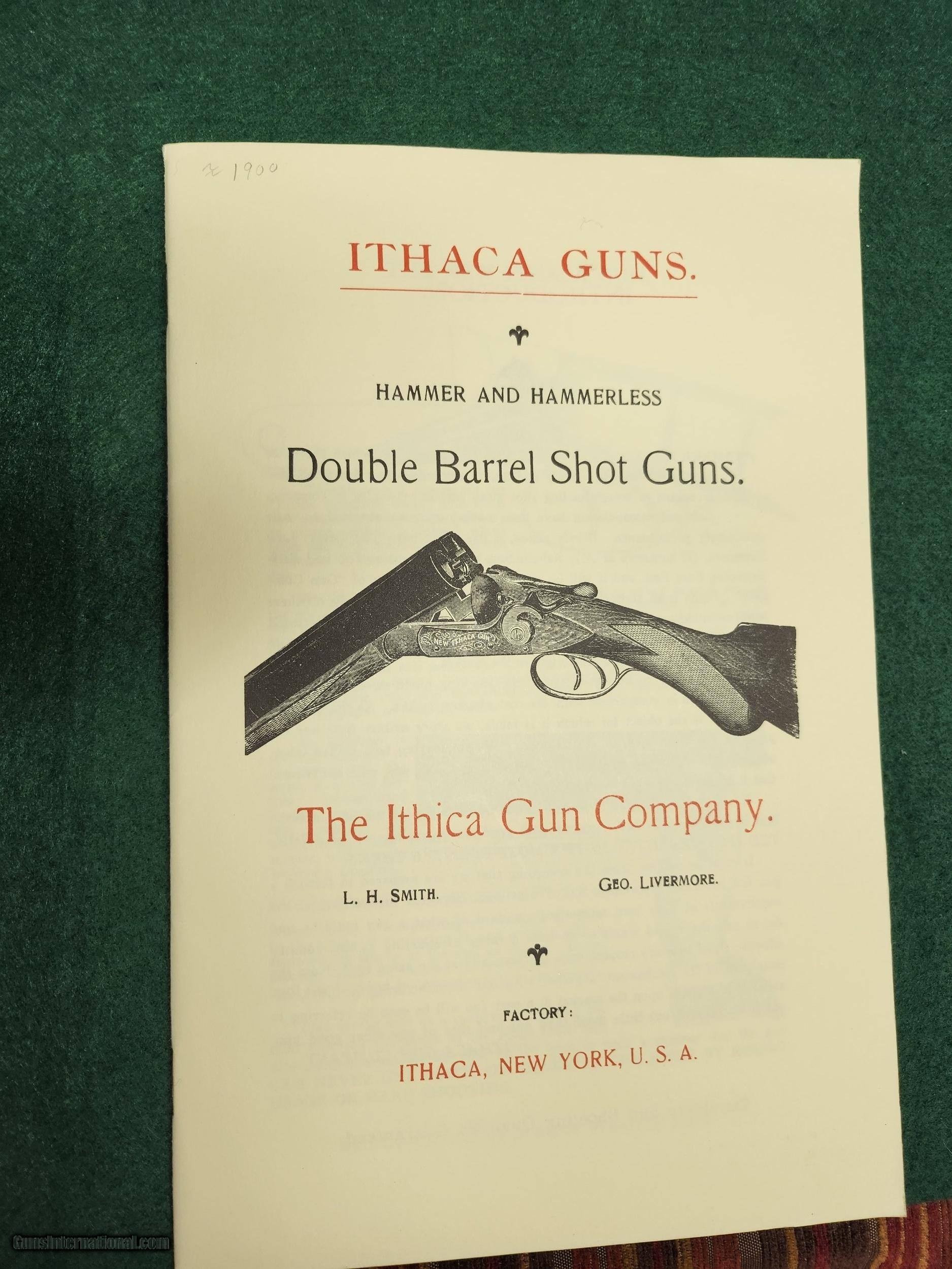 Ithica Gun Co. Sales Catalogues