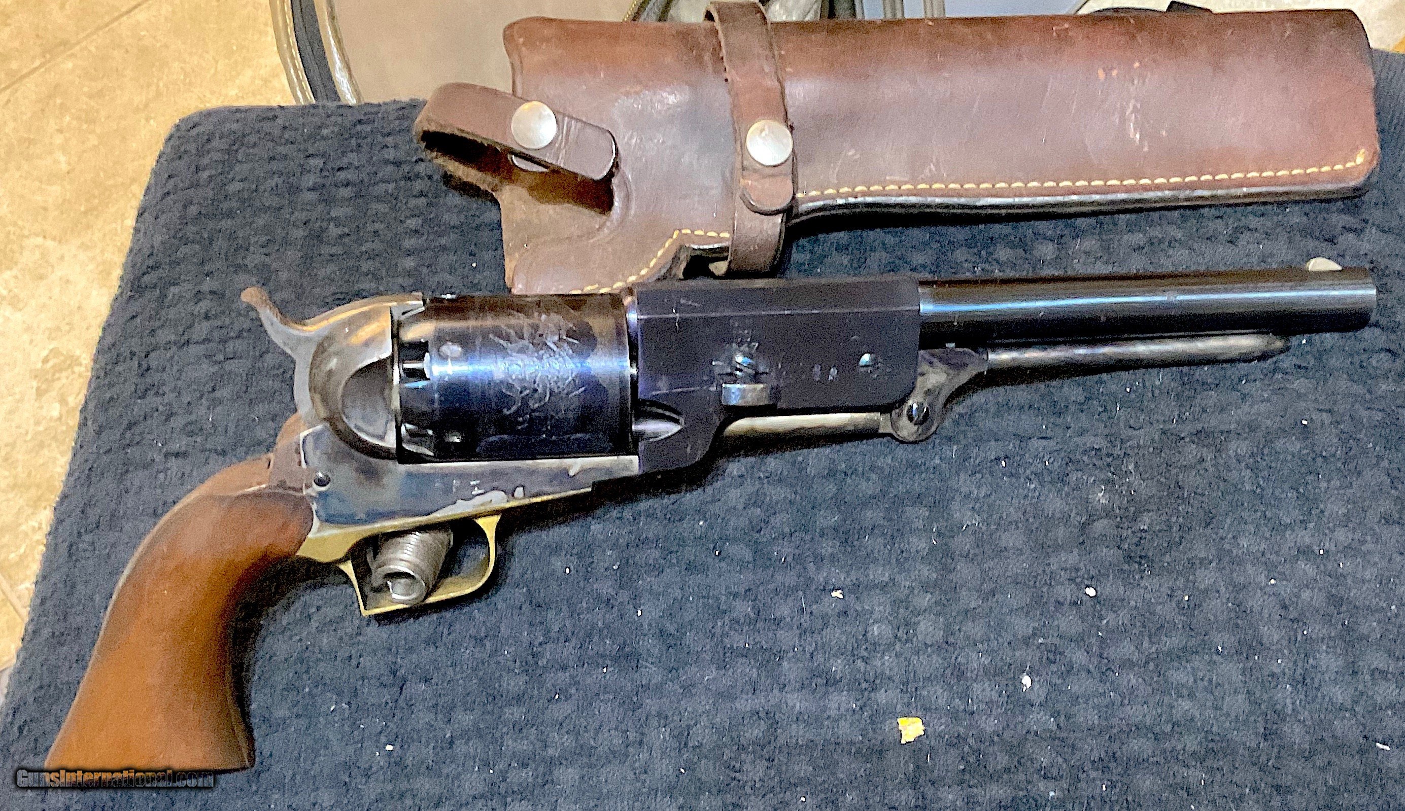 DRAGOON=1847 Percussion Revolver = Uberti Reproduction = Engraved 6 ...