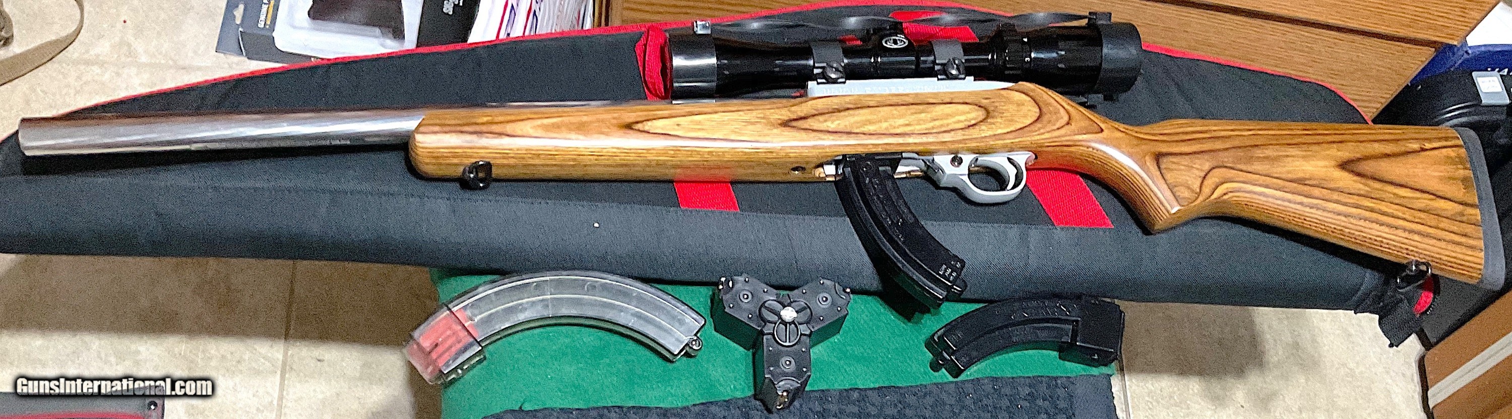 RUGER CUSTOM 10/22 == CAYENNE EXPLORER Satin Stock = KIDD type RUGER ...