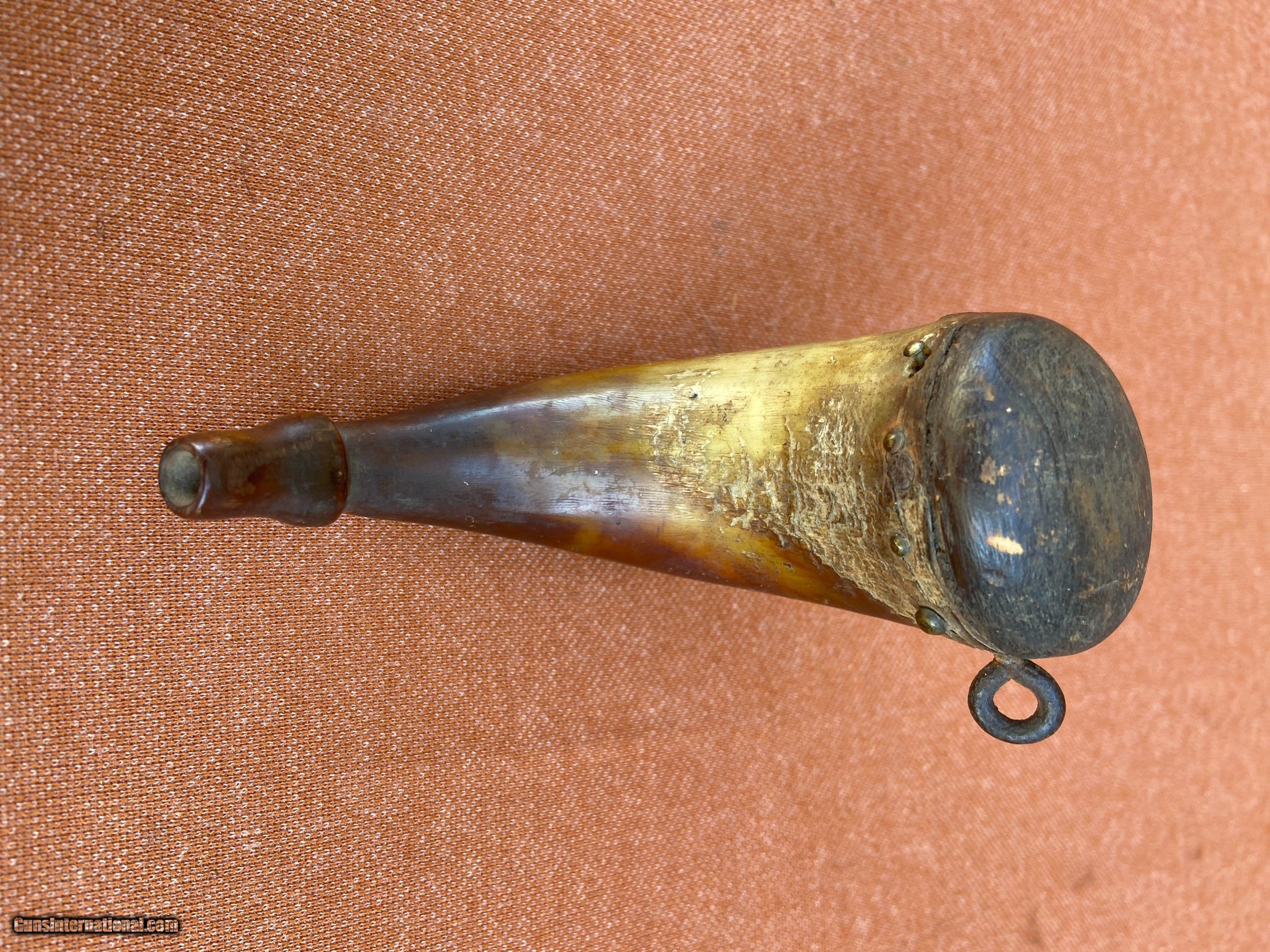 Vintage Flintlock Priming Horn for sale