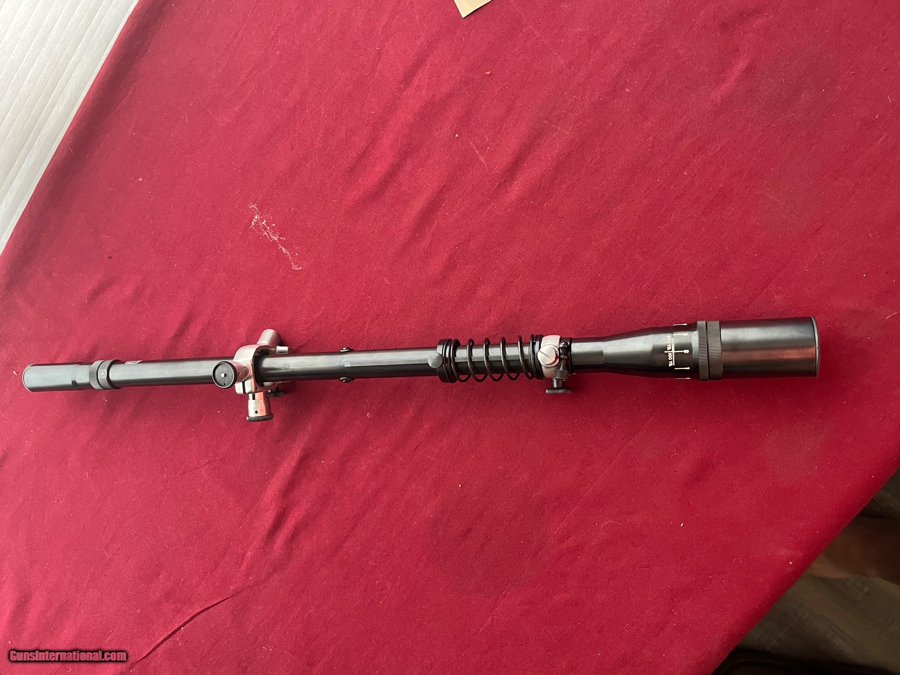 VINTAGE UNERTL RIFLE SCOPE 8X WITH UNERTL RINGS