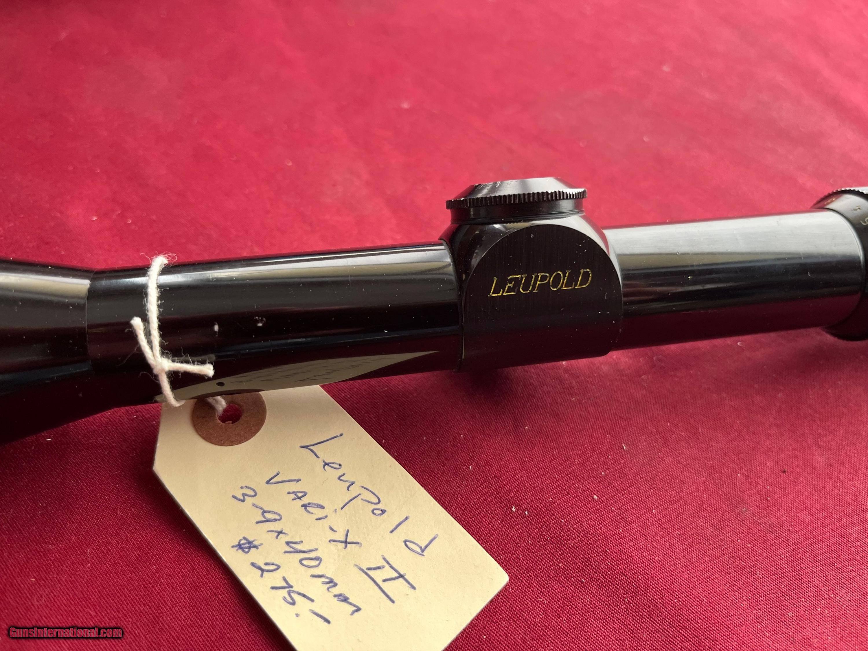 LEUPOLD VARI-X II RIFLE SCOPE 3X9-40MM