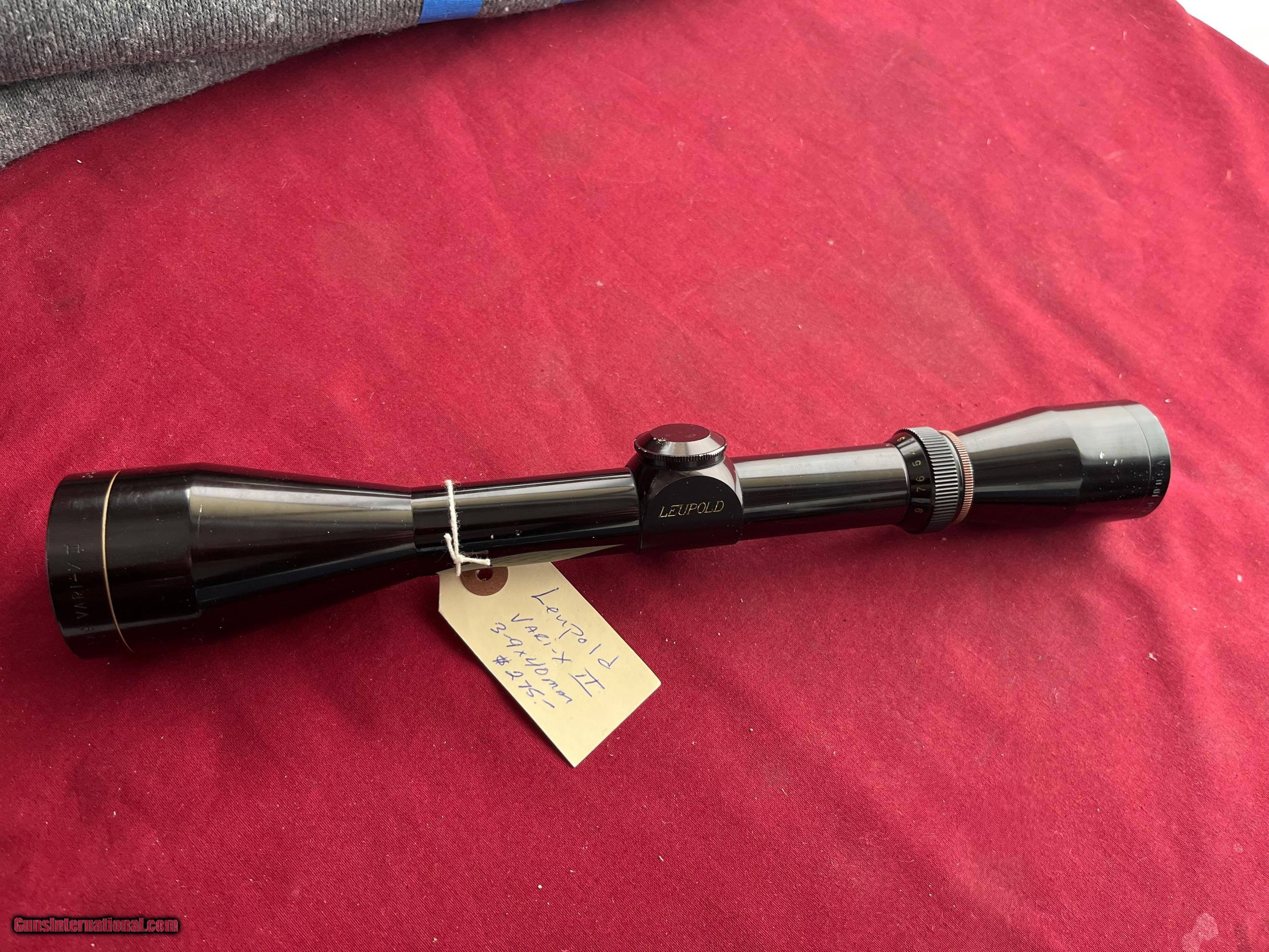 LEUPOLD VARI-X II RIFLE SCOPE 3X9-40MM