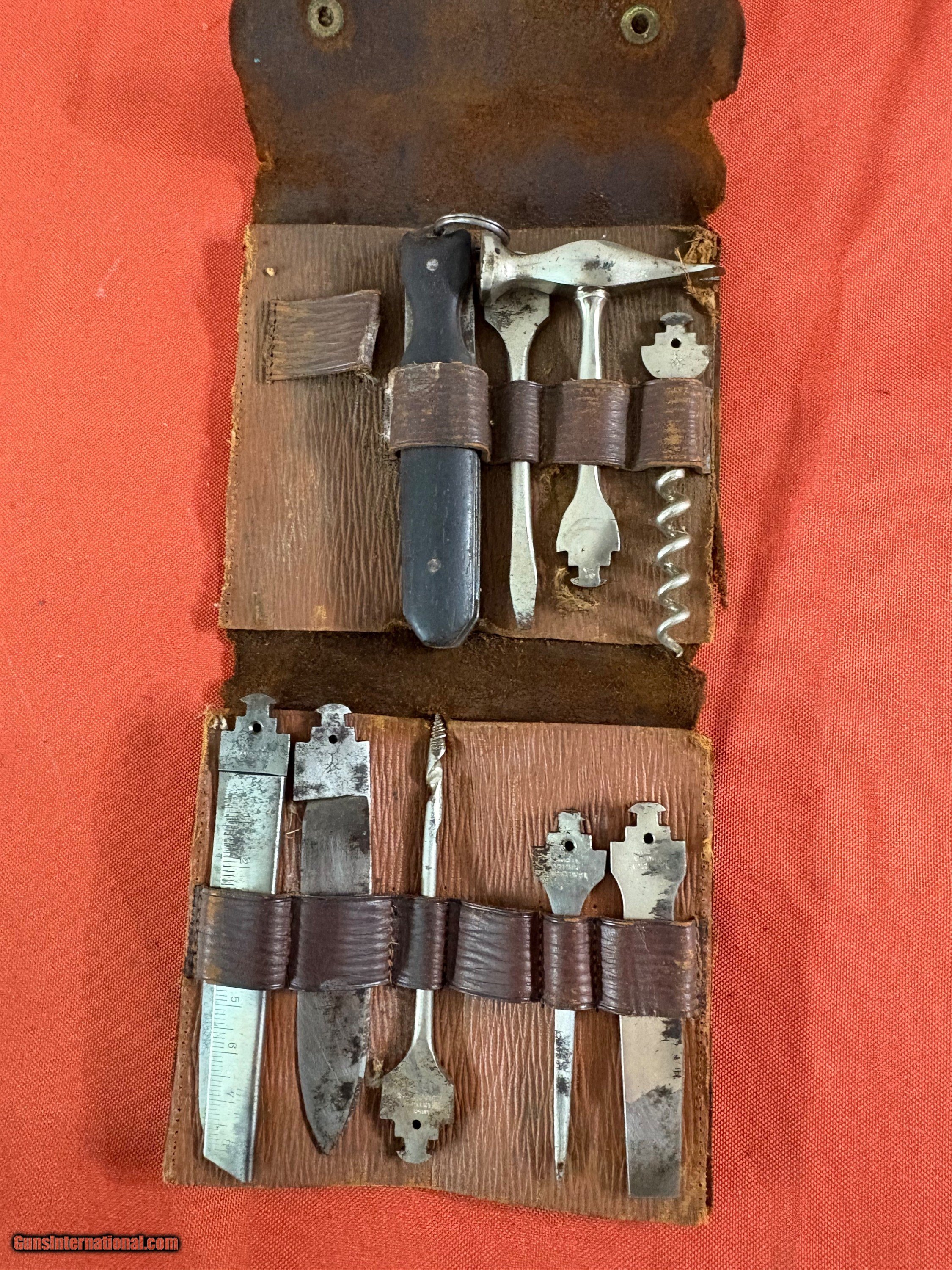 VINTAGE H. BOKER & CO'S CUTLERY GERMANY KNIFE ~ TOOLS ~ SURVIVAL SET