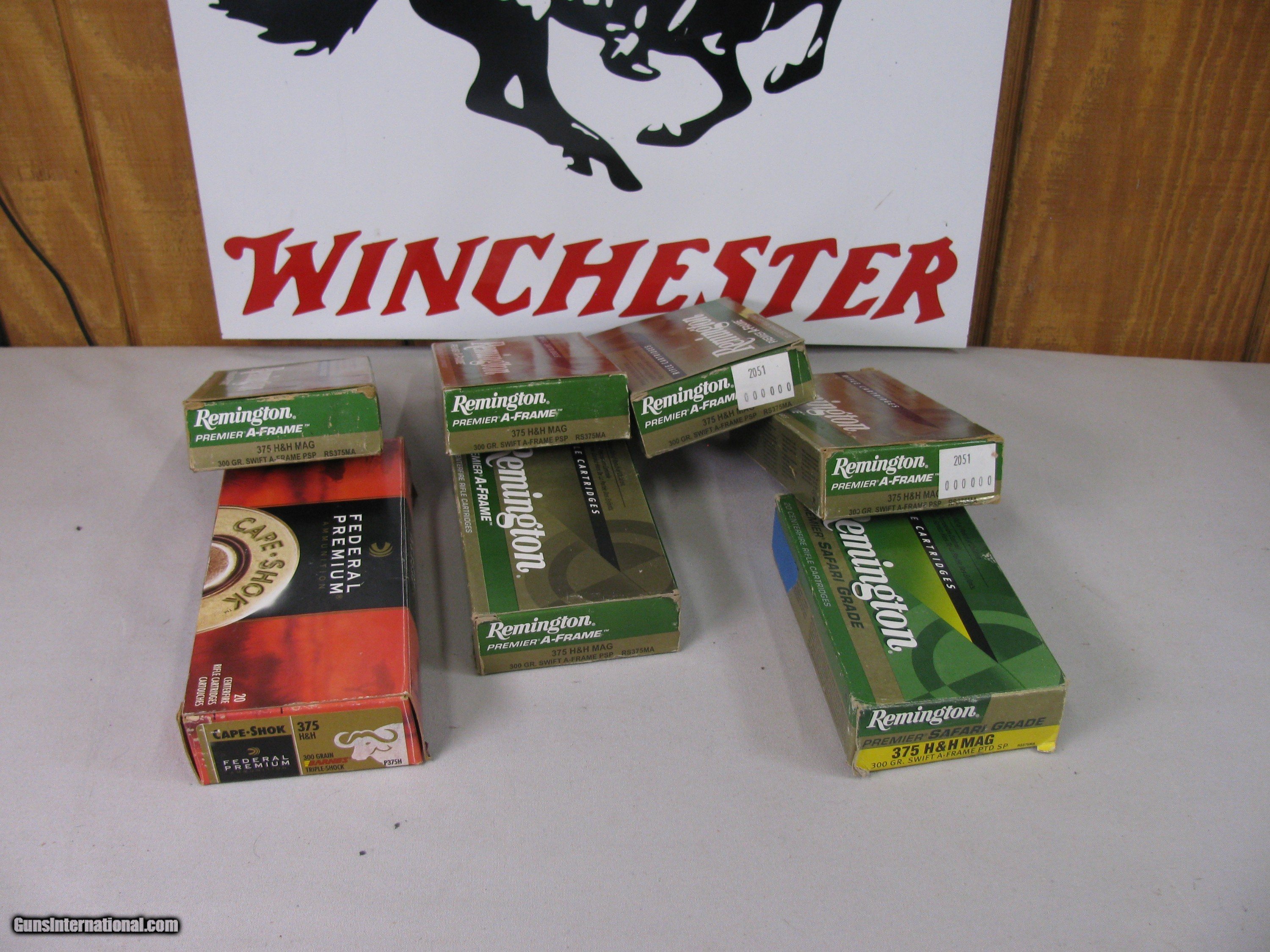 8763 357 H+H Ammo Mag 300 Grain- Federal Premium and Remington safari ...
