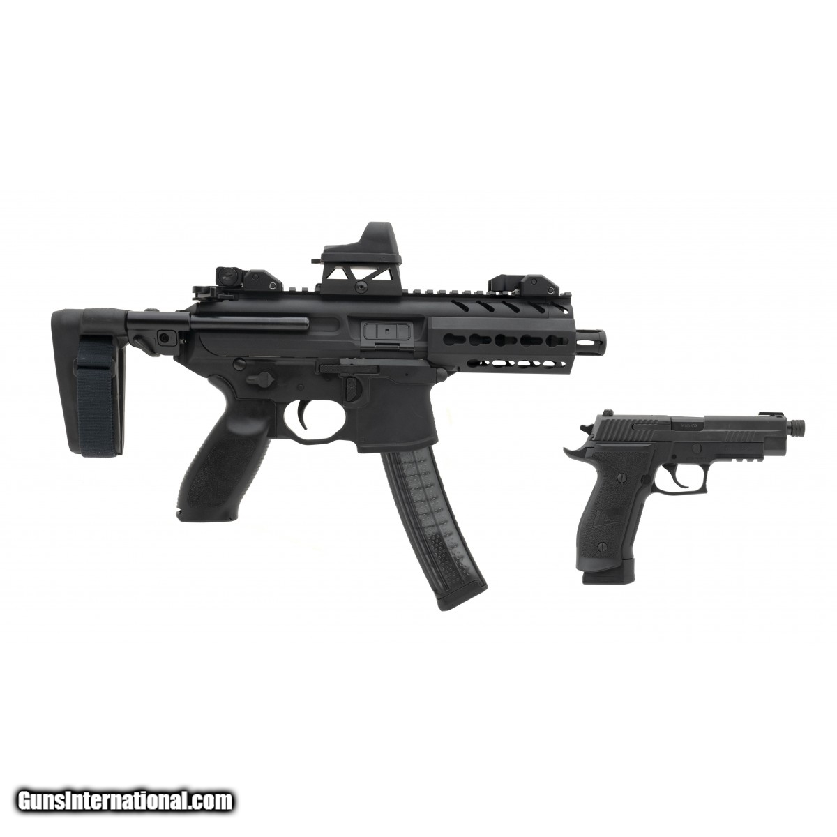 "Sig Sauer MPX K 9mm/ Sig Sauer P226 TACOPS 9mm (PR60079)"