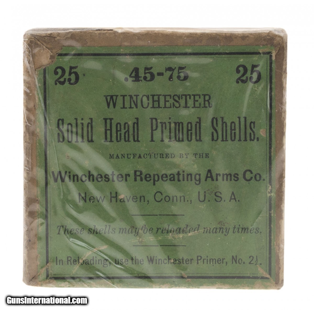 ".45-75 Solid Head PRIMED Shells (AN078)"