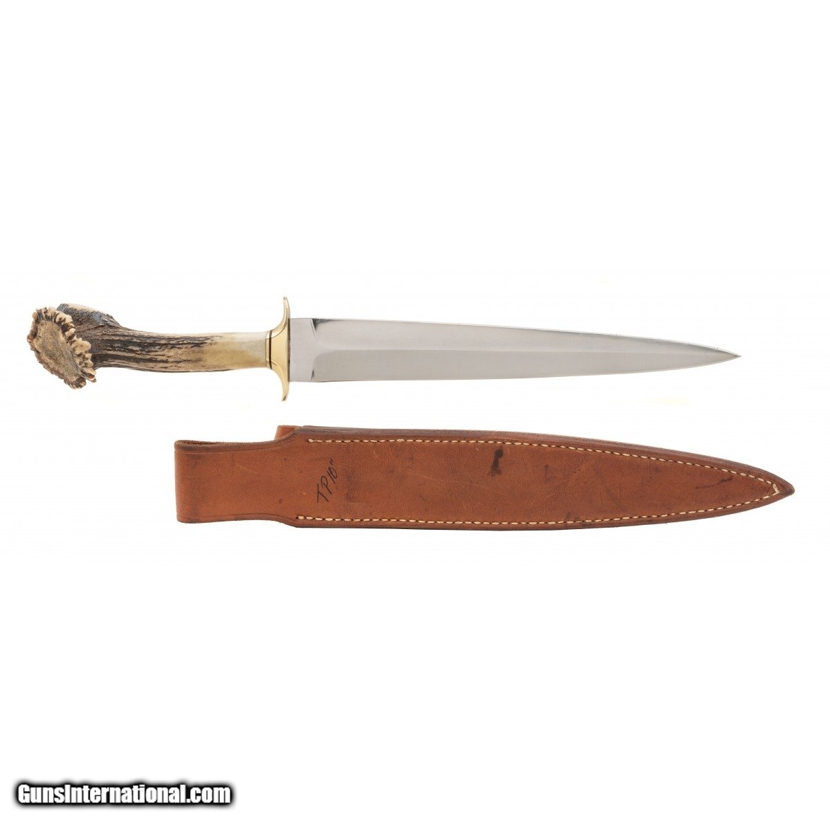 "Early Jimmy Lile Crown Stag Arkansas Toothpick (K2285)"