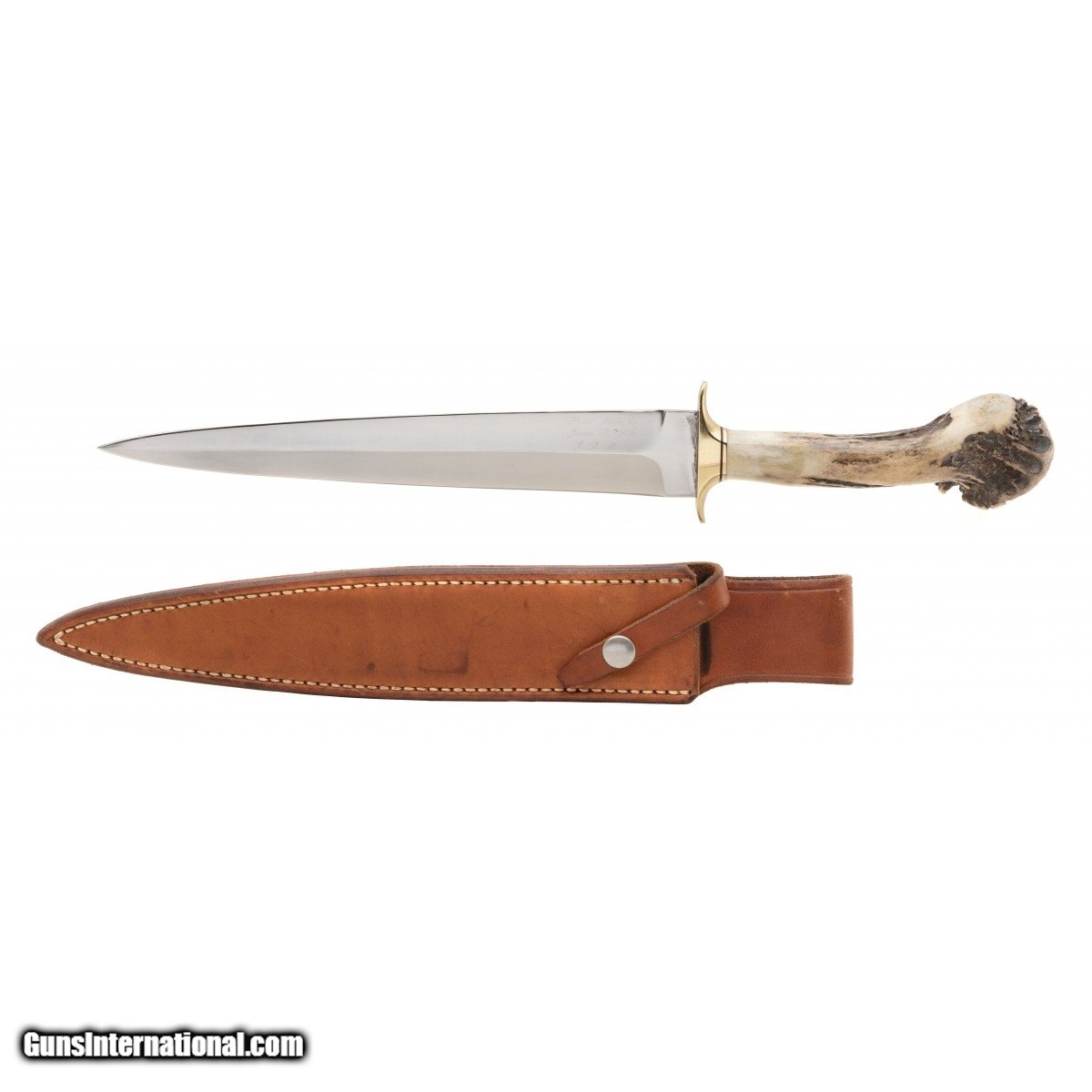 "Early Jimmy Lile Crown Stag Arkansas Toothpick (K2285)"