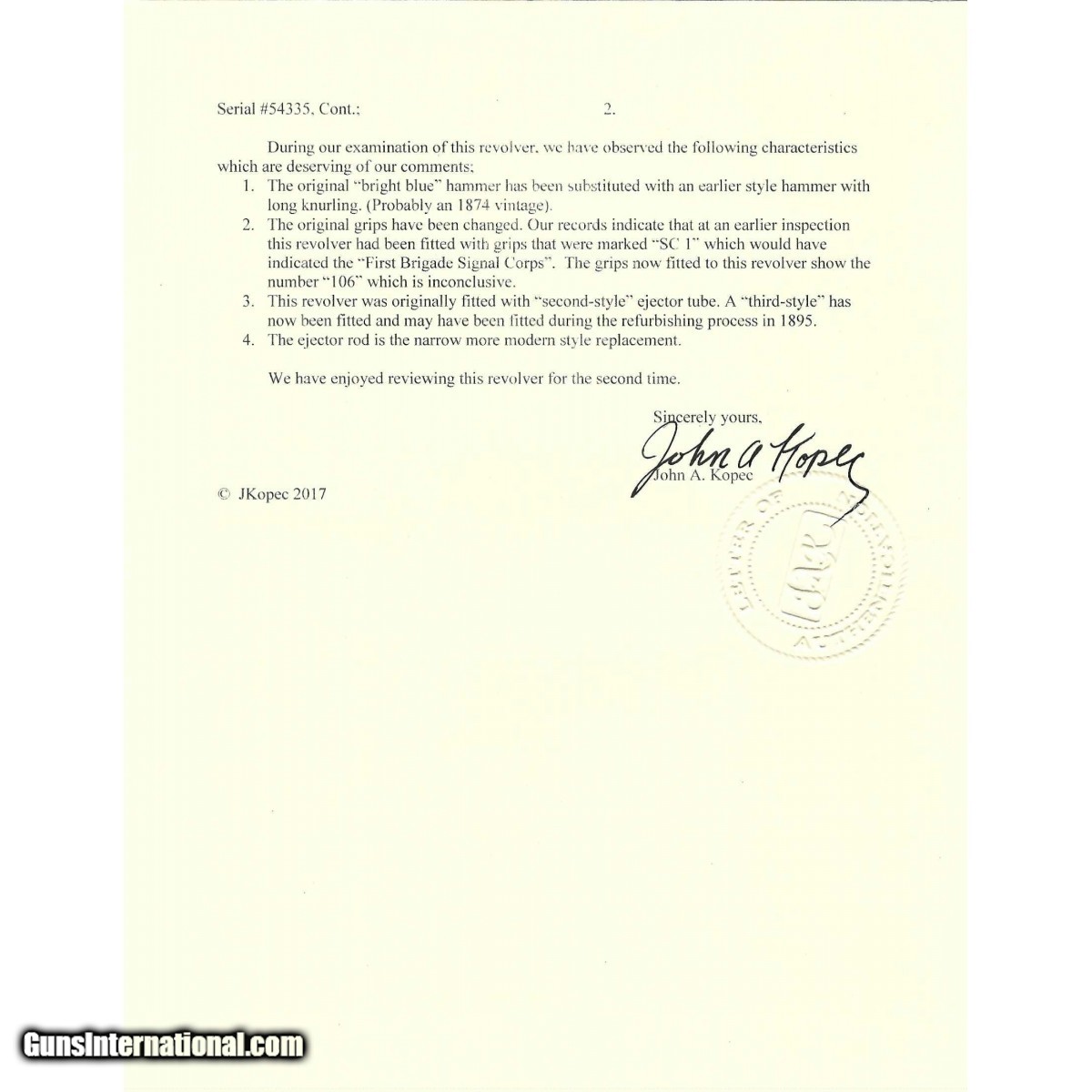 "New York Militia Colt Single Action Army Cavalry Model Signal Corp ...