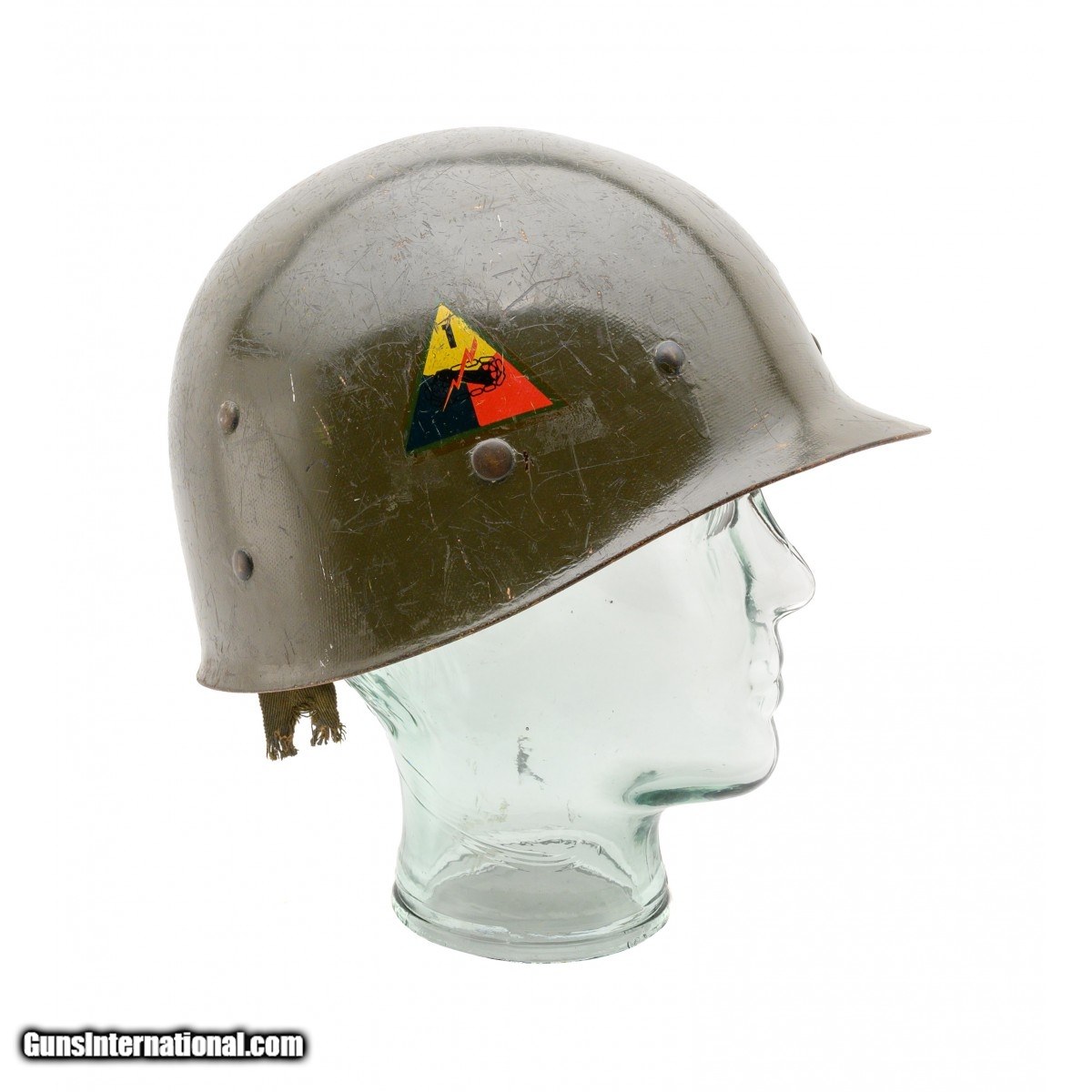 "USGI M1 helmet liner marked 1st Armored Division (MM5283)"