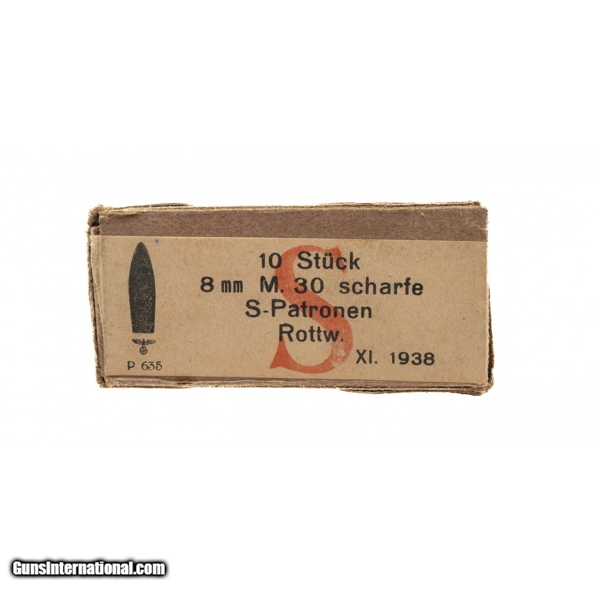 "Box of Nazi Marked WWII Production 8x56R (AM2089)"