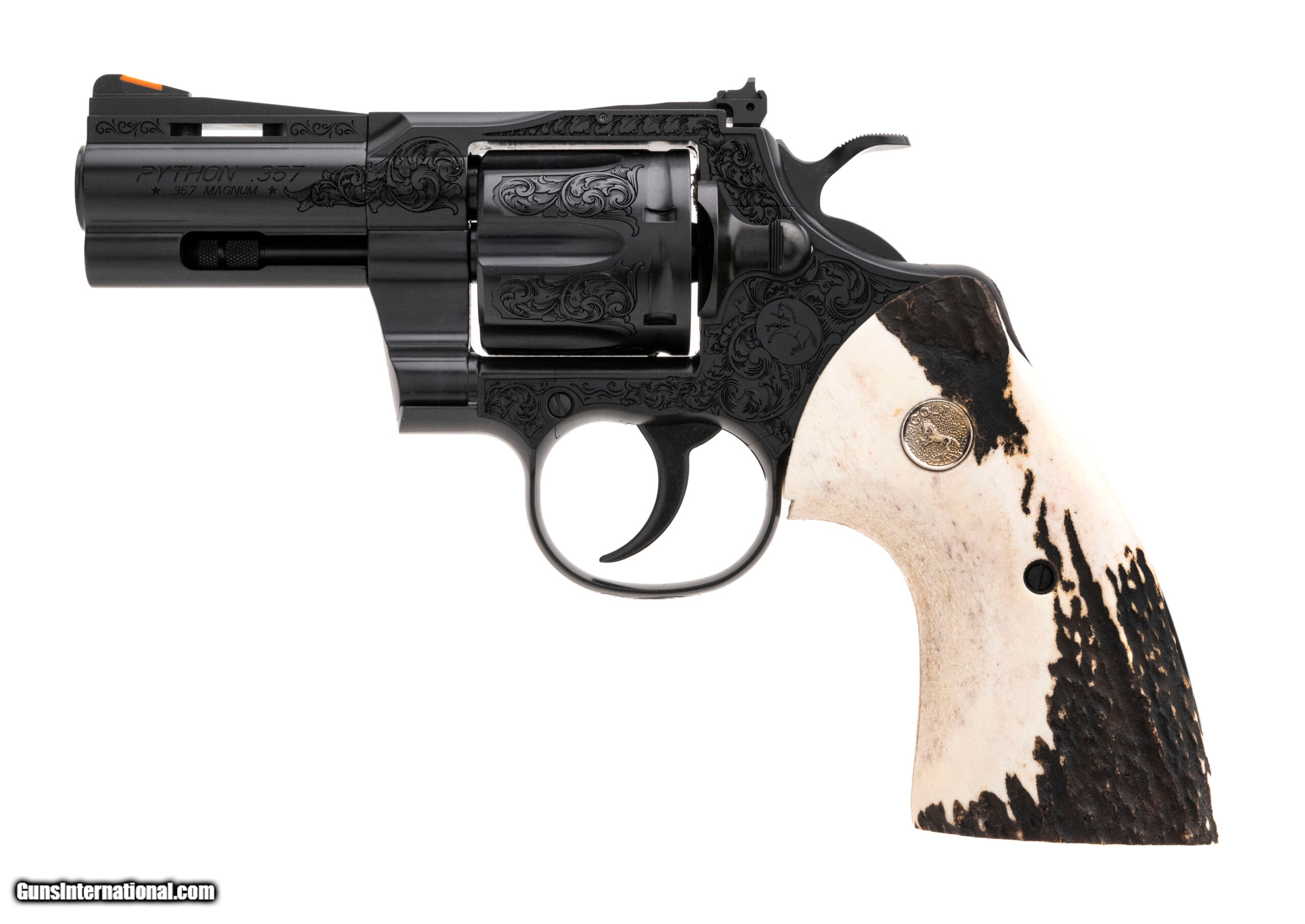 "(SN: PY284941) CNC ""Black Stag"" Colt Python Revolver .357 Magnum ...