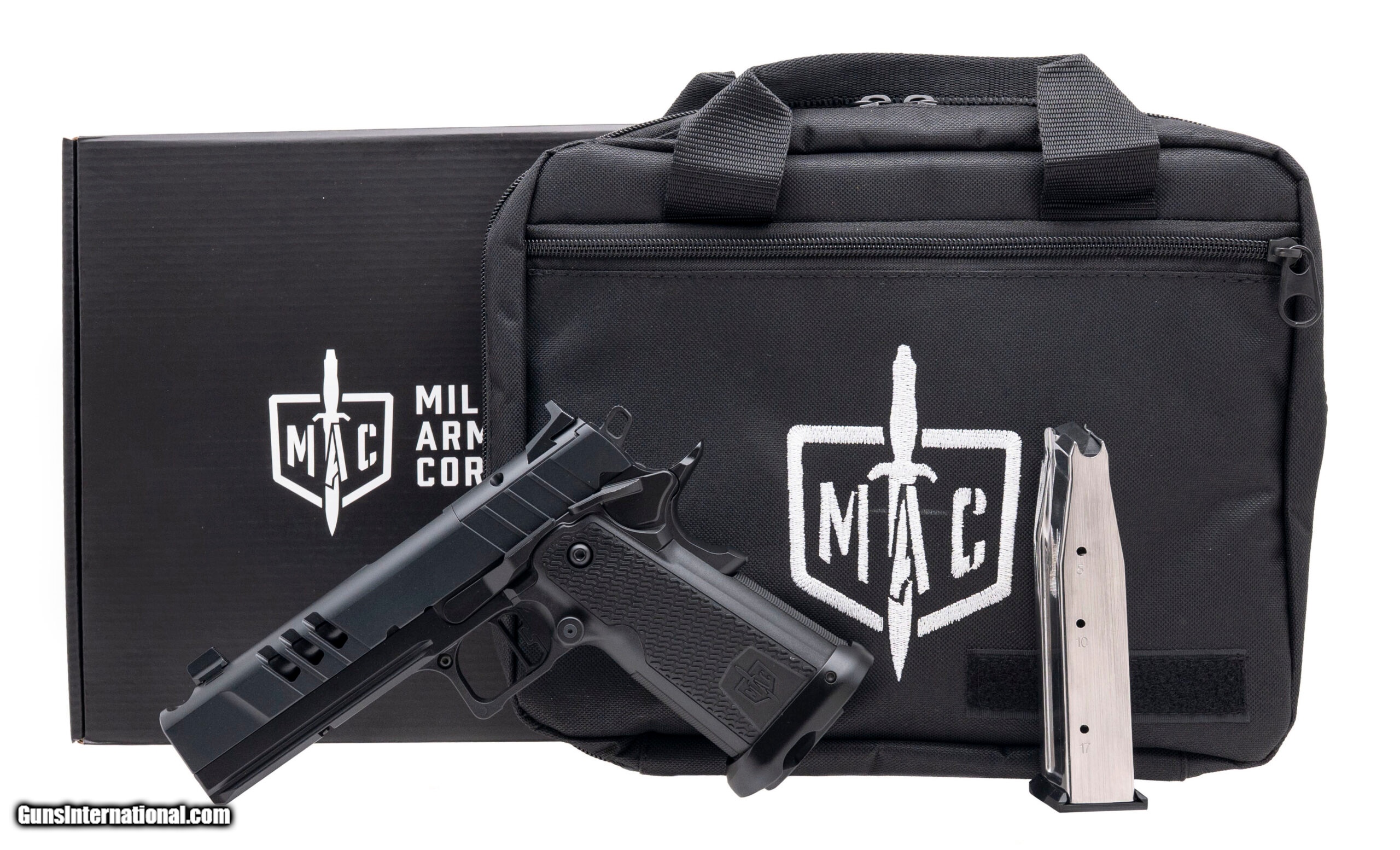 "(SN: T0620-25EZ02215) Military Armament Corp MAC 9DS Comp Pistol 9mm ...