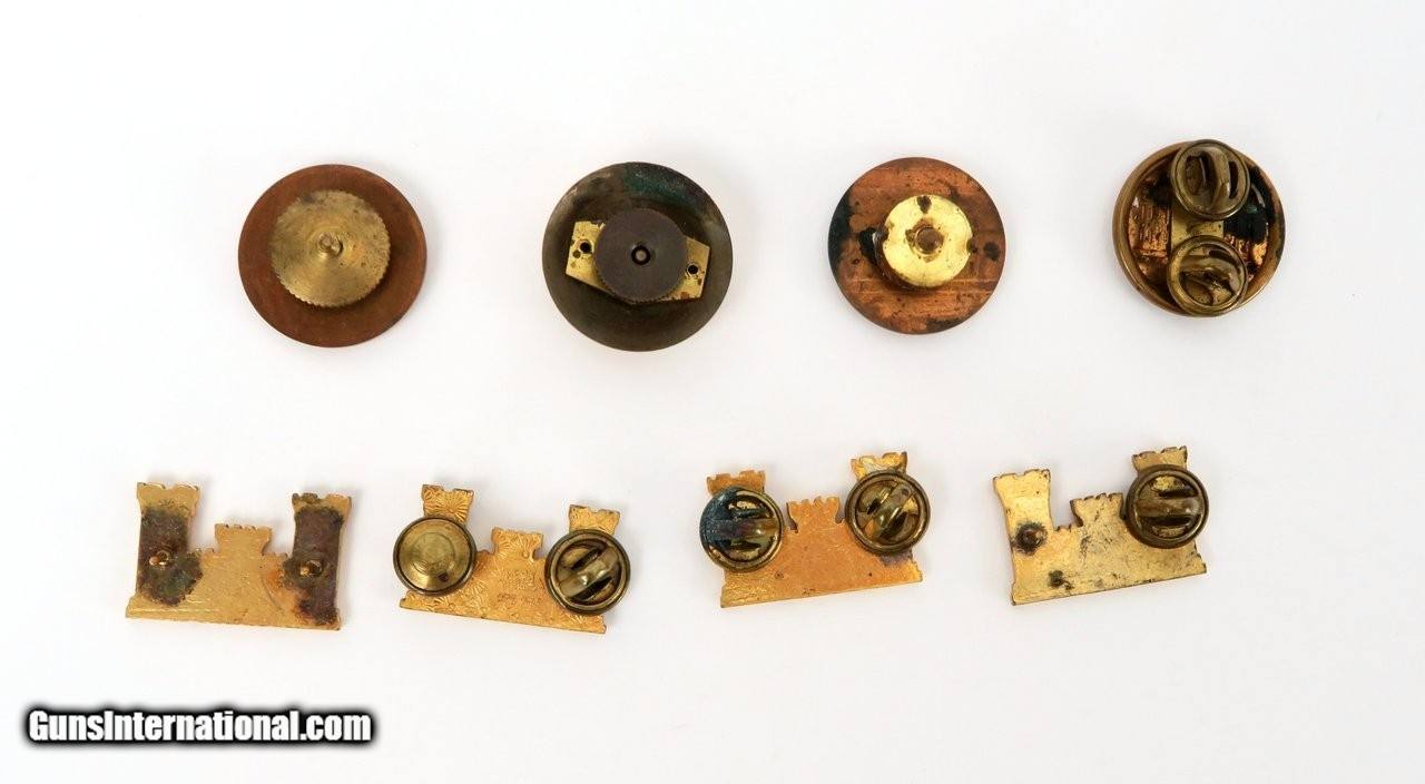 "Lot of Vintage U.S. Army Engineers Collar Devices (MM864)"