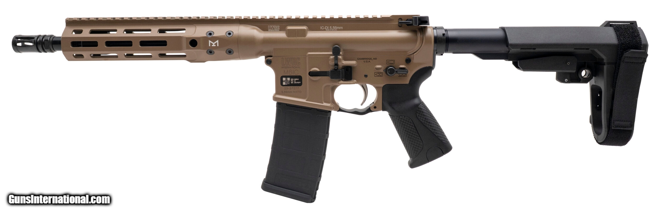 "(SN:25-36781) LWRC M6IC IC-DI Pistol 5.56 NATO (D2025-01616) NEW(DTX ...