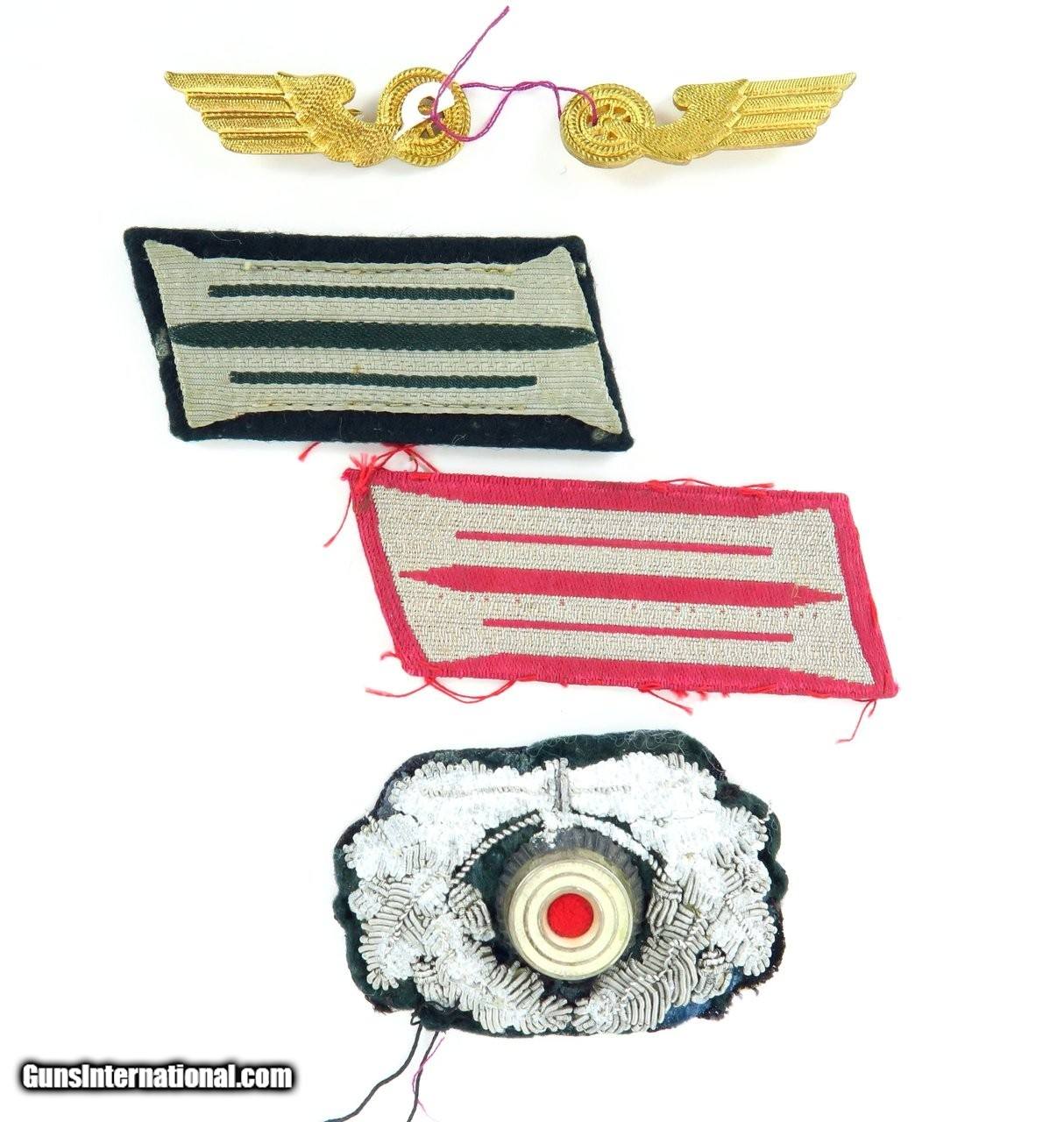 "Lot of Nazi Enlisted Collar Tabs, Railroad Worker Tabs, and Officer’s ...