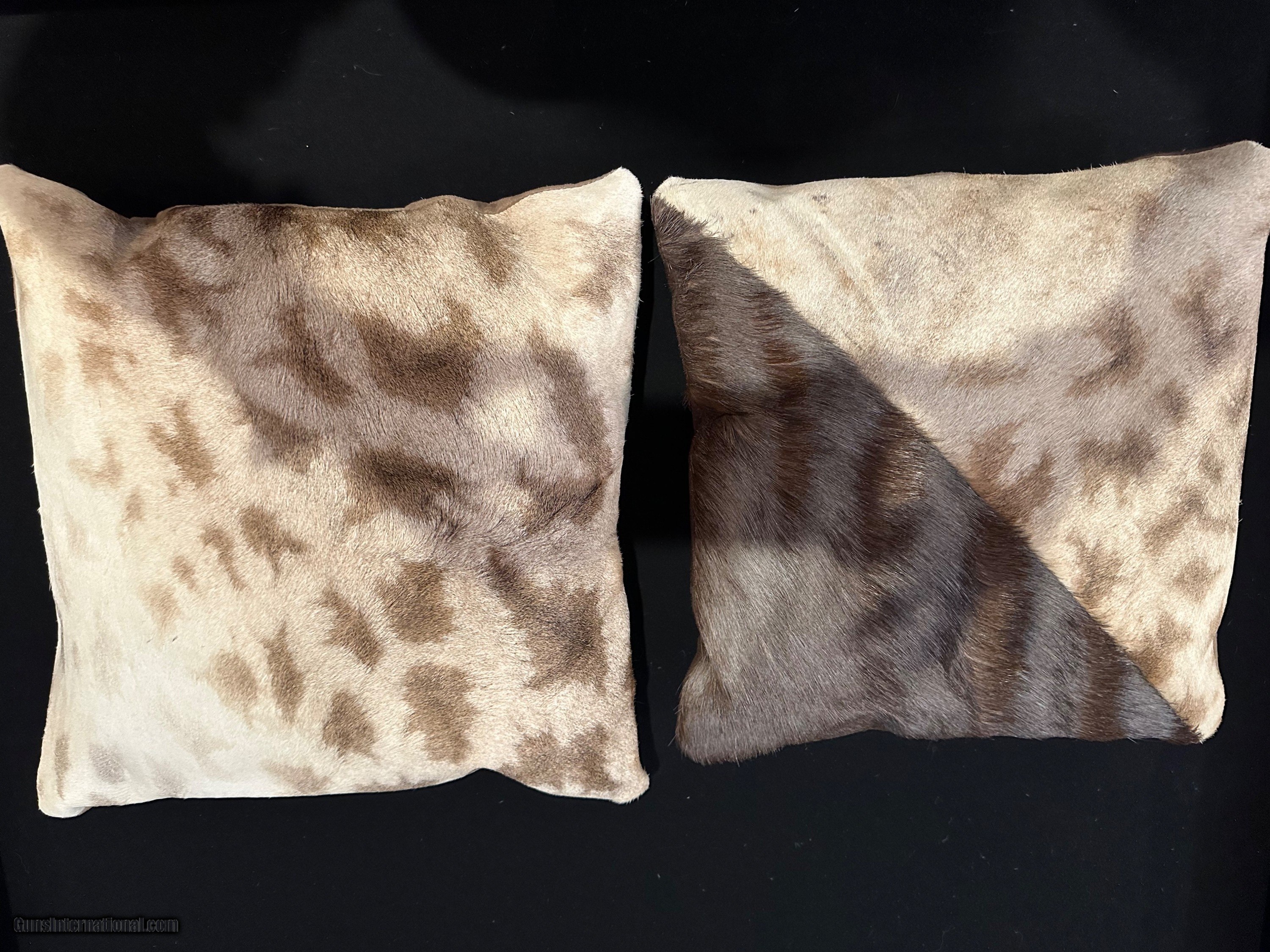 Genuine African Giraffe Skin Pillows