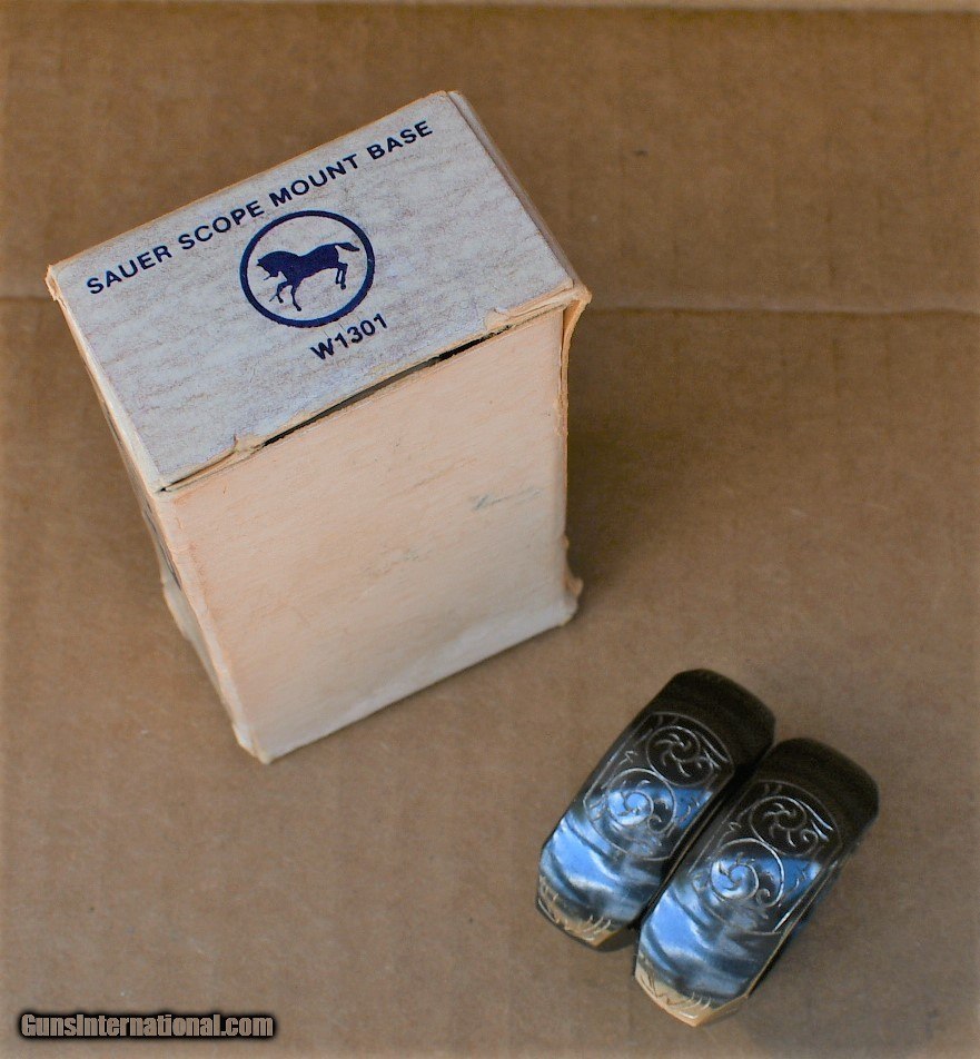 new - Colt Sauer Factory Scope Bases with Engraved Rings - Complete ...