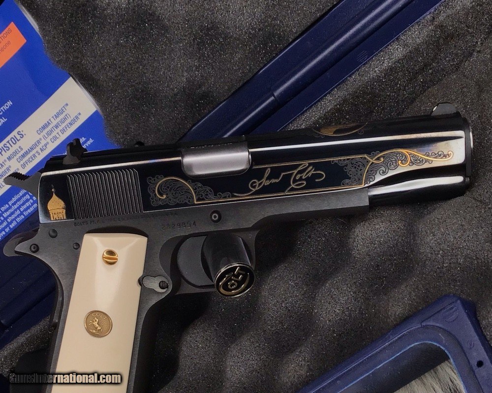 Limited Edition Colt Heritage 1911, Baron Engraving, Gold Inlay, .45acp ...