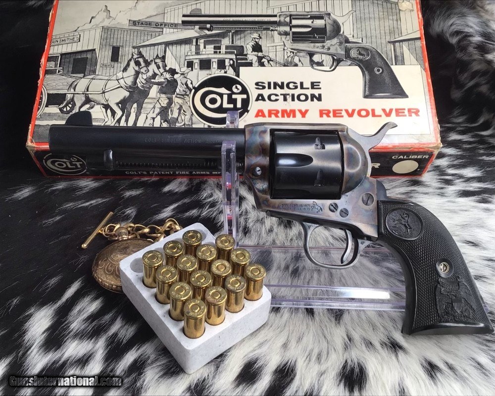 1968 Colt SAA, 5 1/2 inch ,.45 Colt, Unfired in Stagecoach Box, 2nd ...