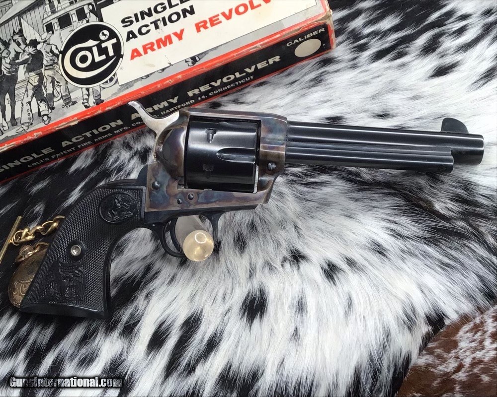 1968 Colt SAA, 5 1/2 inch ,.45 Colt, Unfired in Stagecoach Box, 2nd ...
