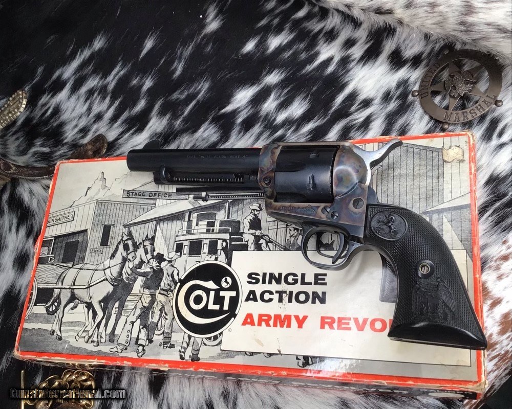 1968 Colt SAA, 5 1/2 inch ,.45 Colt, Unfired in Stagecoach Box, 2nd ...