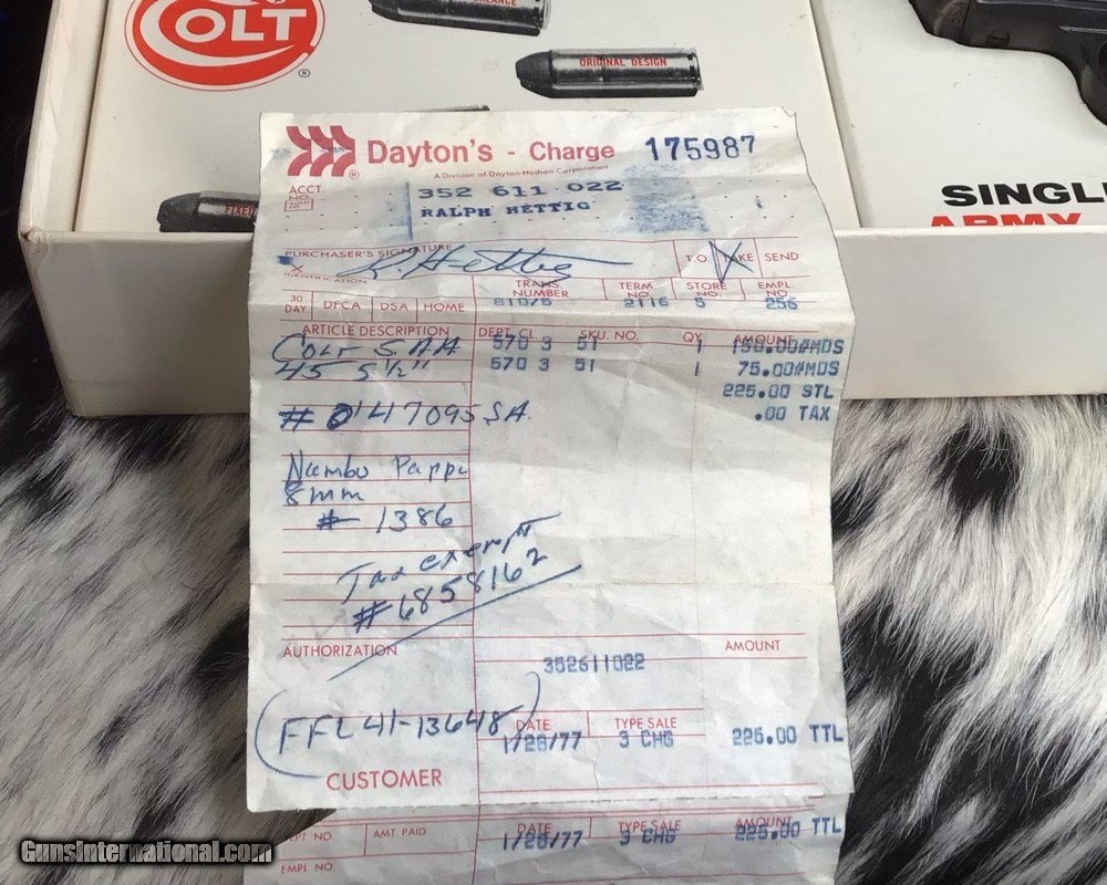 1968 Colt SAA, 5 1/2 inch ,.45 Colt, Unfired in Stagecoach Box, 2nd ...