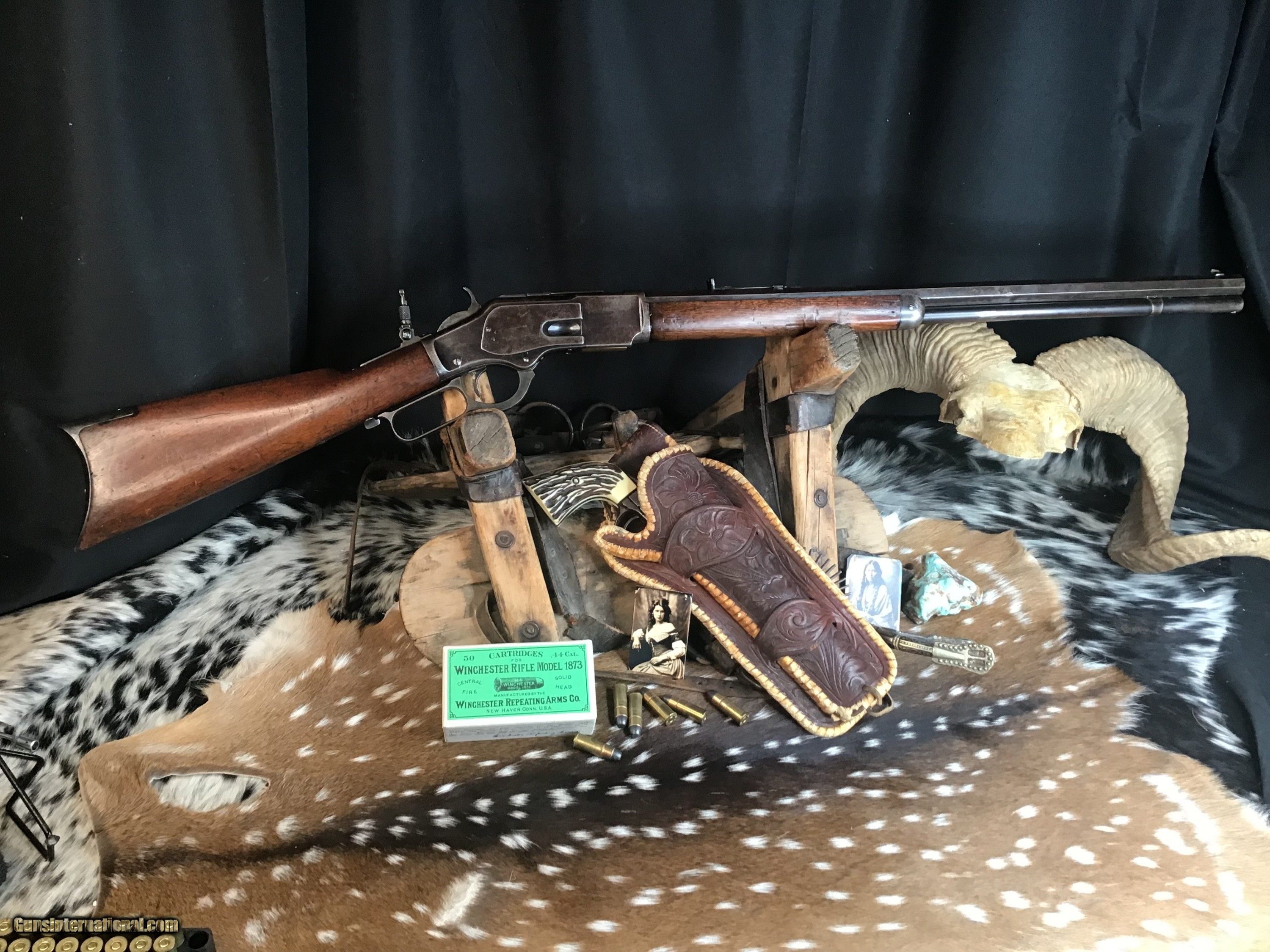 Antique Winchester Special Order Model 1873, Factory Set Trigger ...