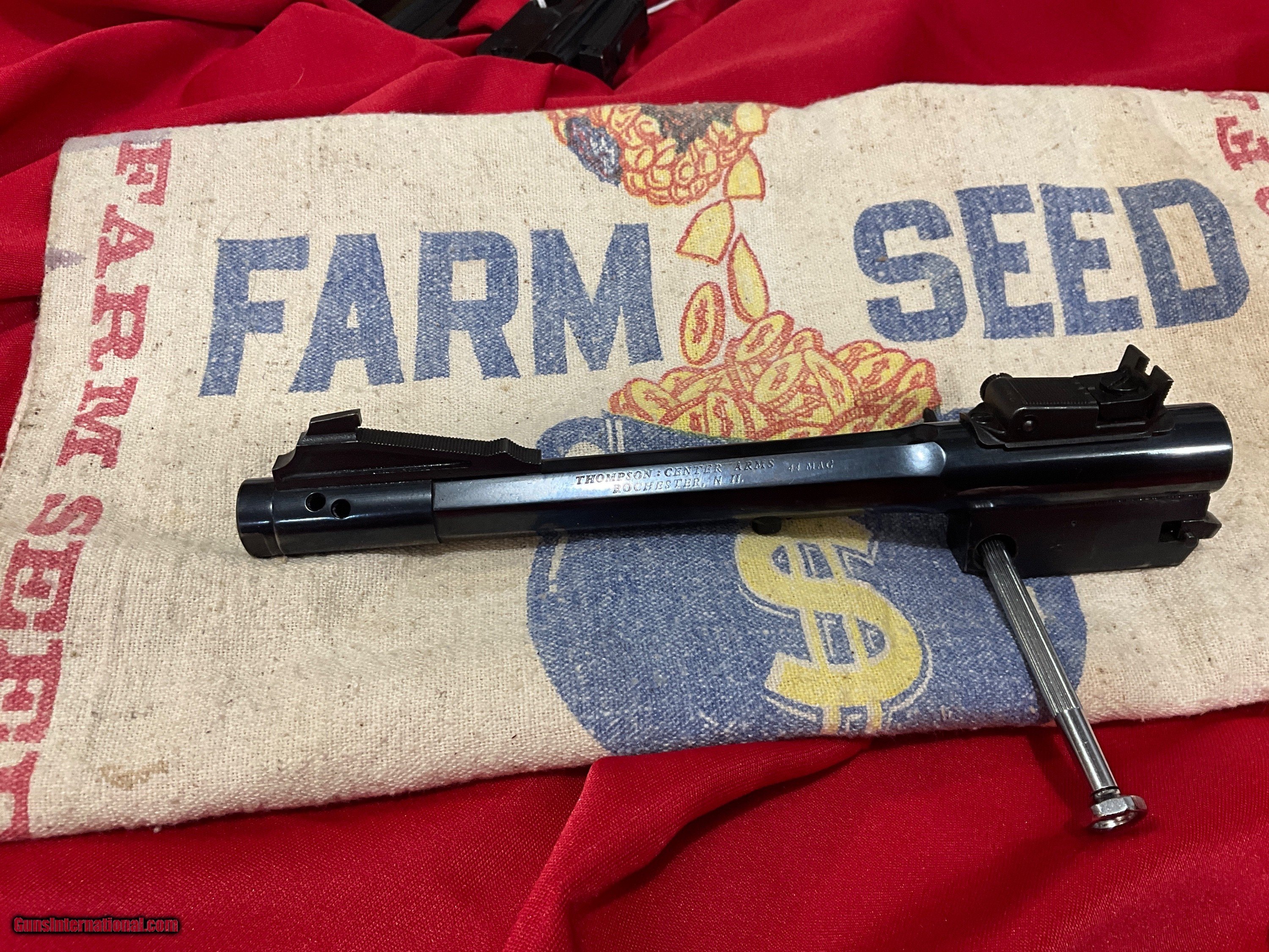 Thompson center contender 8” octagon 44 magnum barrel ported for sale