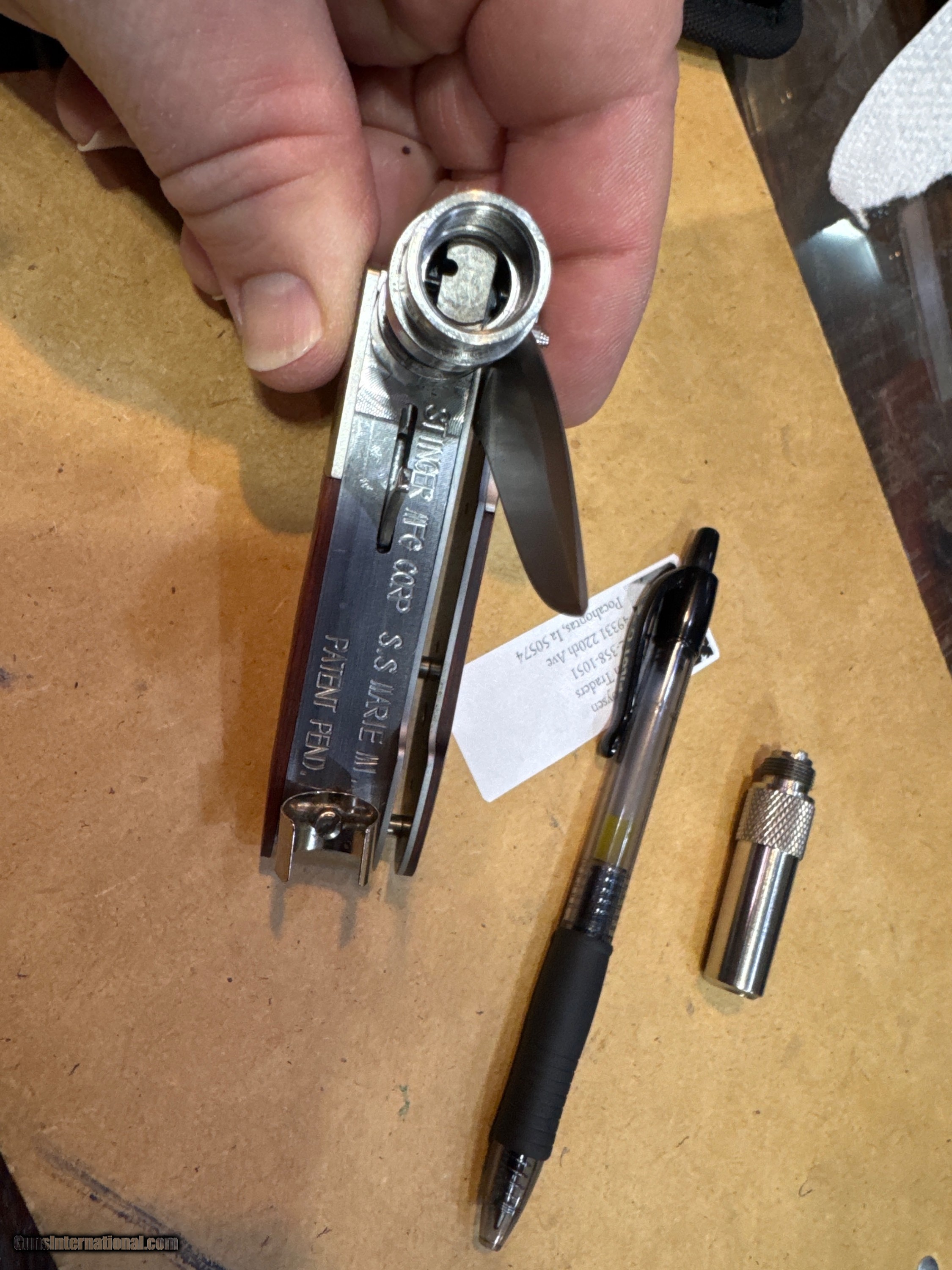 Stinger mfg corp stinger ii surviver pocket knife pen gun. for sale